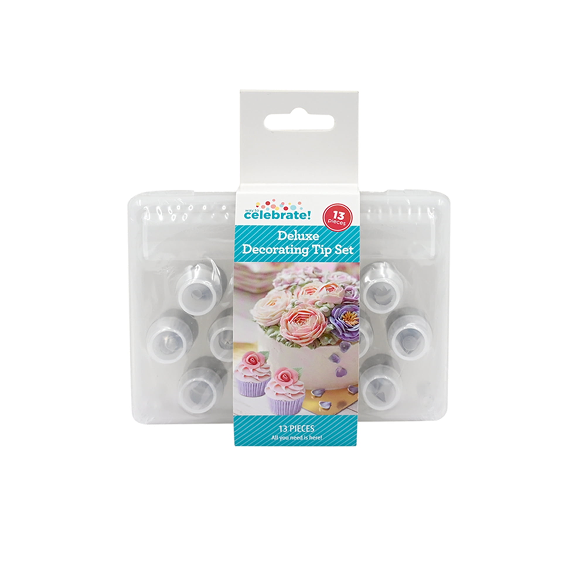 Deluxe Cake Decorating Tip Set, 13 Pieces, by Way To Celebrate ...