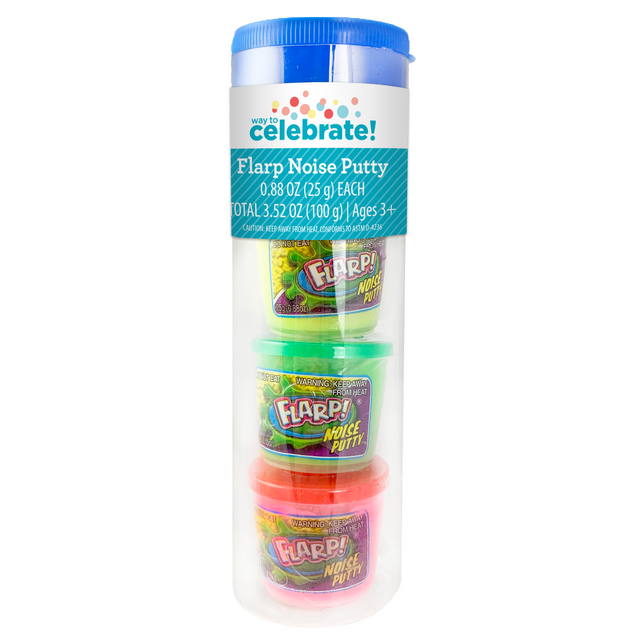 Way To Celebrate Flarp Noise Putty 4 Pk Assorted - Walmart.com