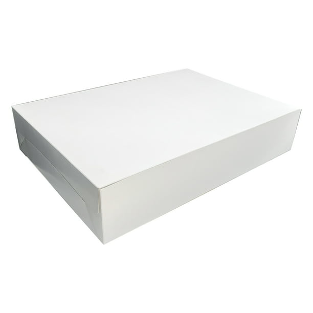 Way To Celebrate Folding White Cake Box, 19" x 14" x 4" - Walmart.com