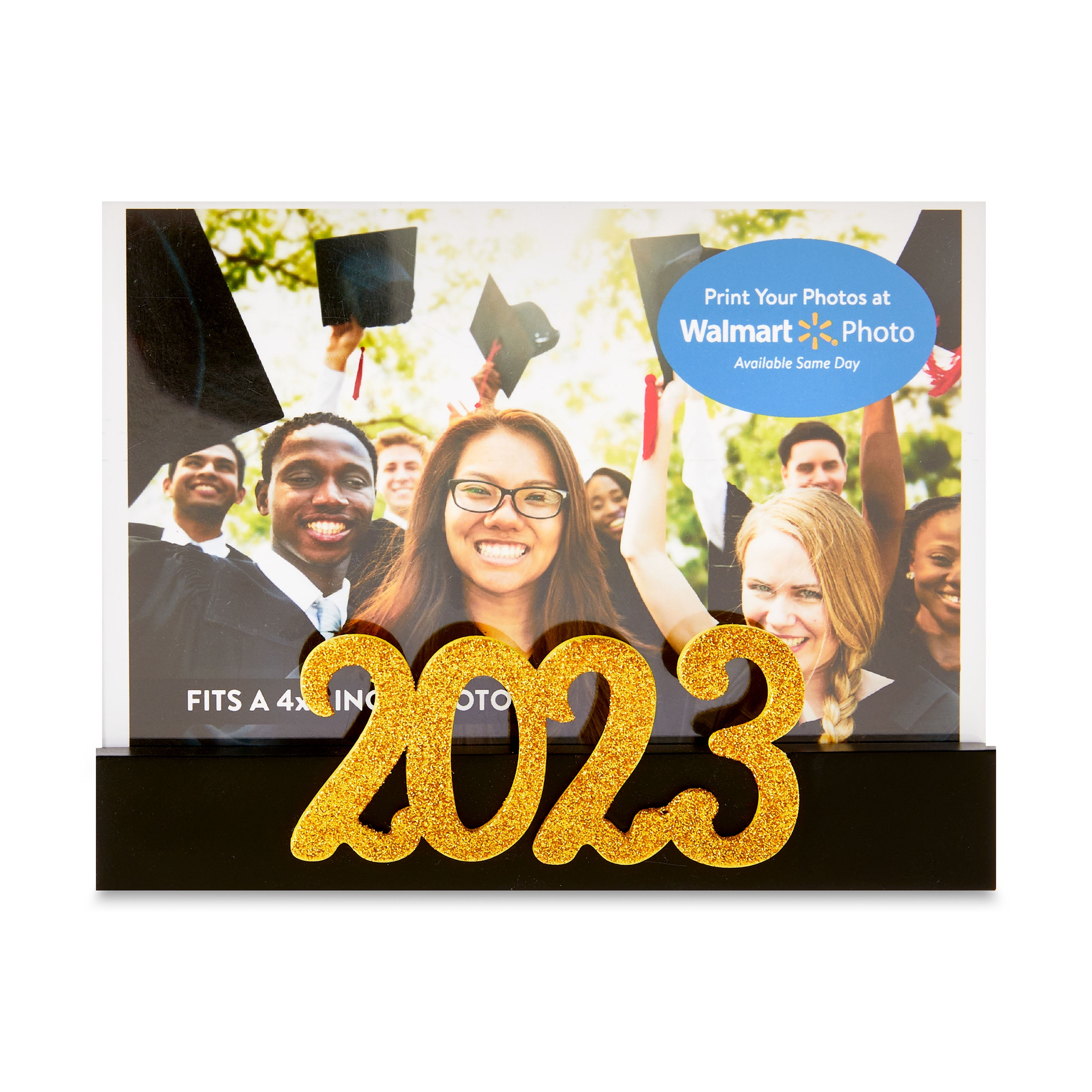 Way To Celebrate Graduation “2023” Picture Frame, 4" x 6" Photo ...