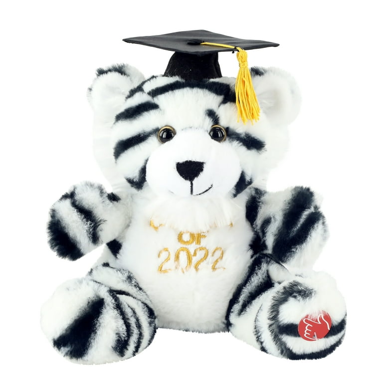 White Tiger With Graduation Cap Cartoon Tiger With A Graduation Cap