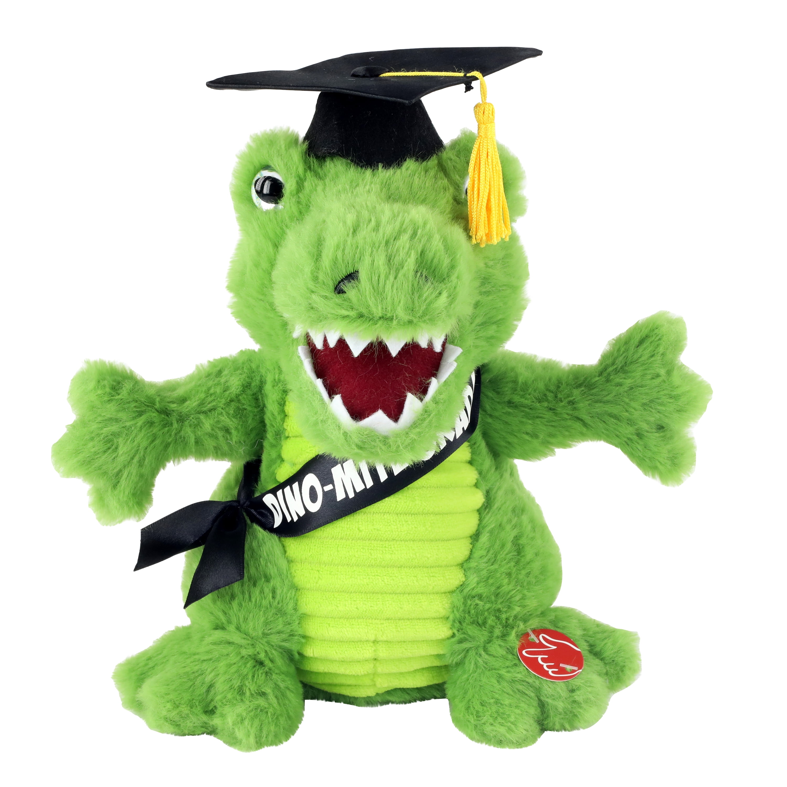 Way To Celebrate Graduation Animated Plush Friend, Dinosaur - Walmart.com