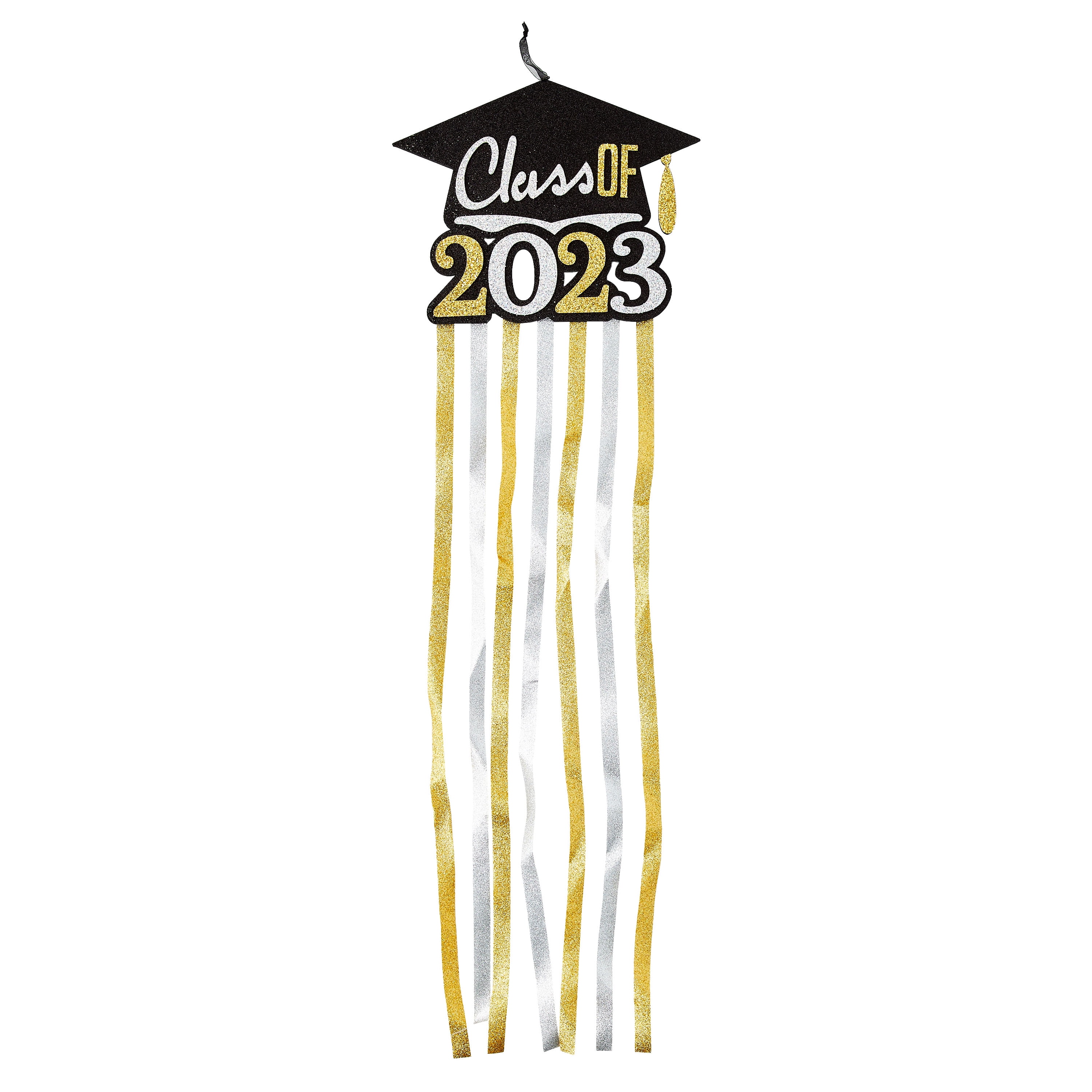 Way To Celebrate Graduation Cap With Streamers Foam Hanging Decor ...