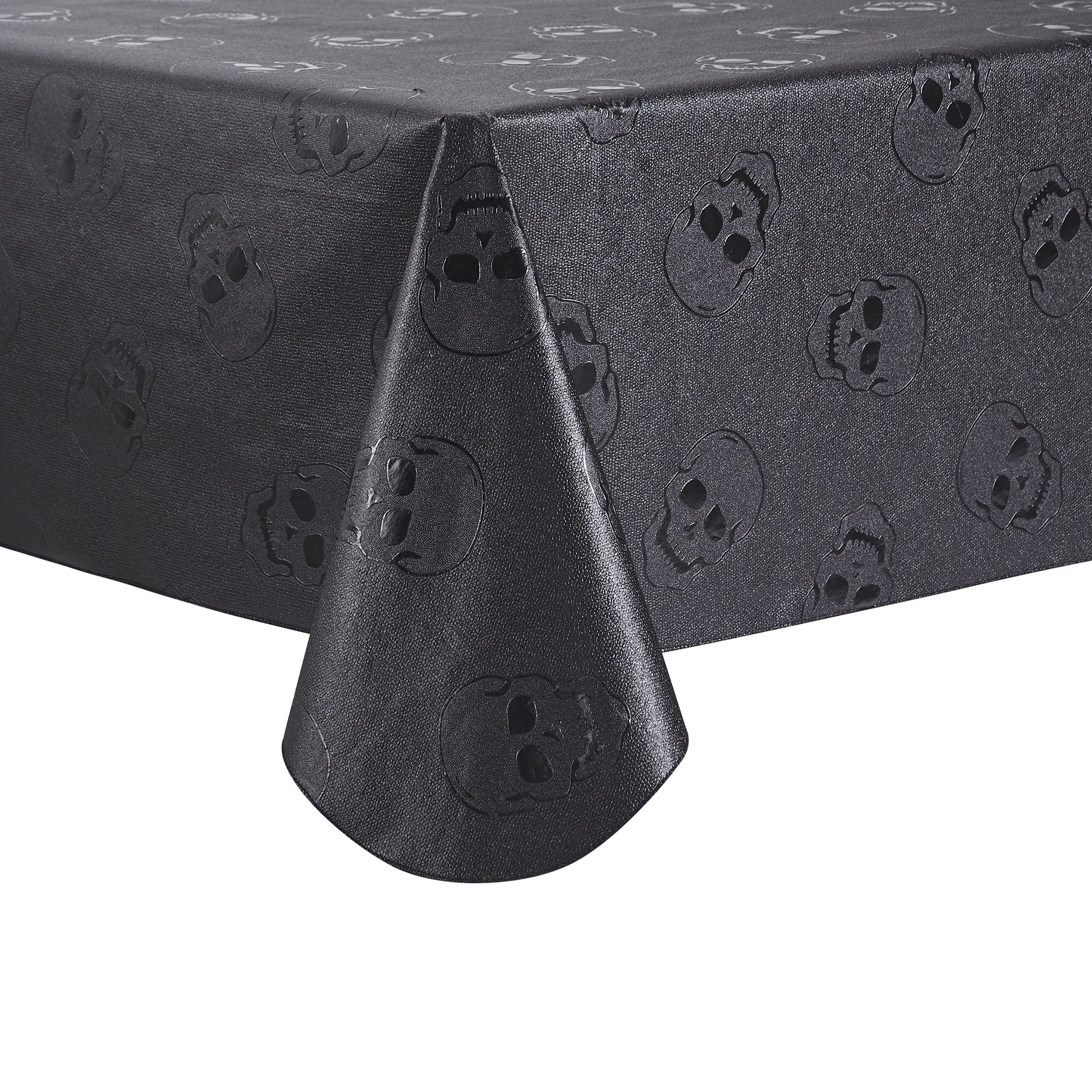 Way To Celebrate Halloween Spooky Skull Peva Tablecloth, Gothic Décor ...
