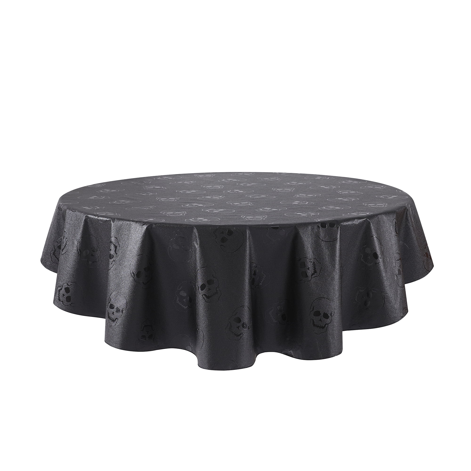 Way To Celebrate Halloween Spooky Skull Peva Tablecloth, Gothic Décor ...