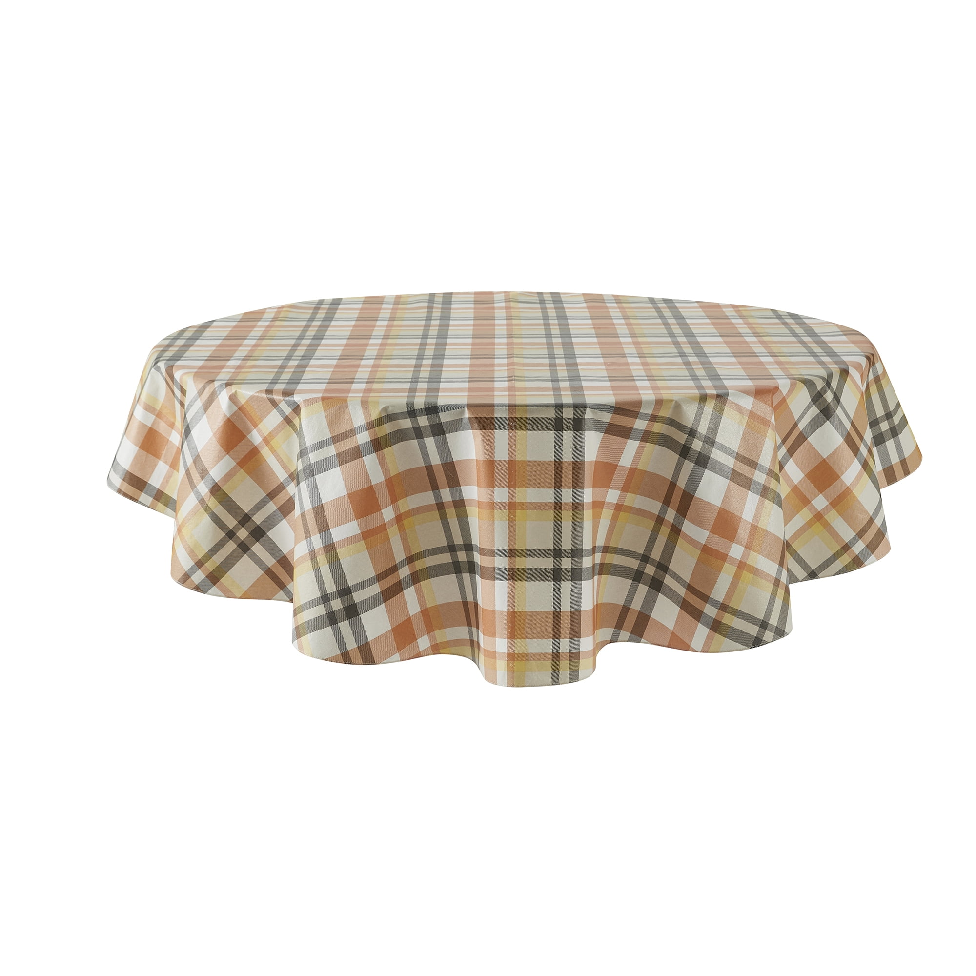 Way To Celebrate Harvest Autumn Plaid Peva Tablecloth, Fall Festive ...