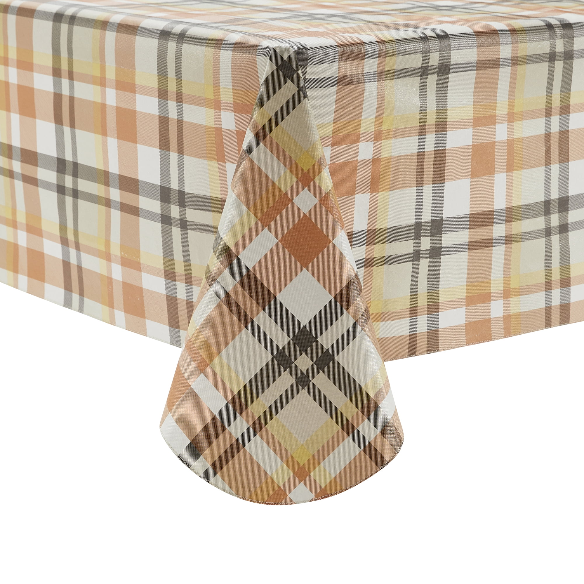 Way To Celebrate Harvest Autumn Plaid Peva Tablecloth, Fall Festive ...