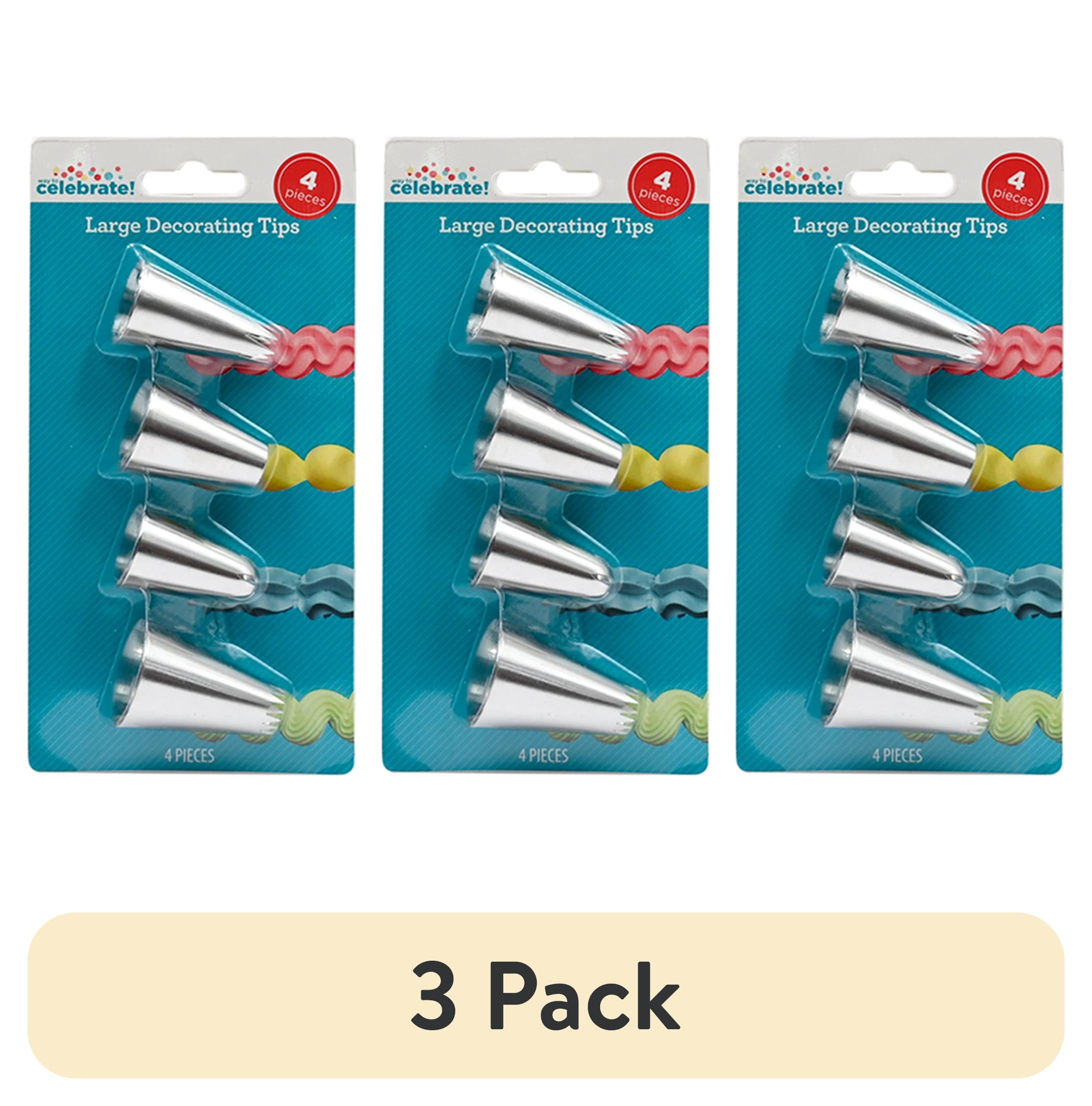 (3 pack) Way To Celebrate Large Decorating Tips, 4 Pieces - Walmart.com