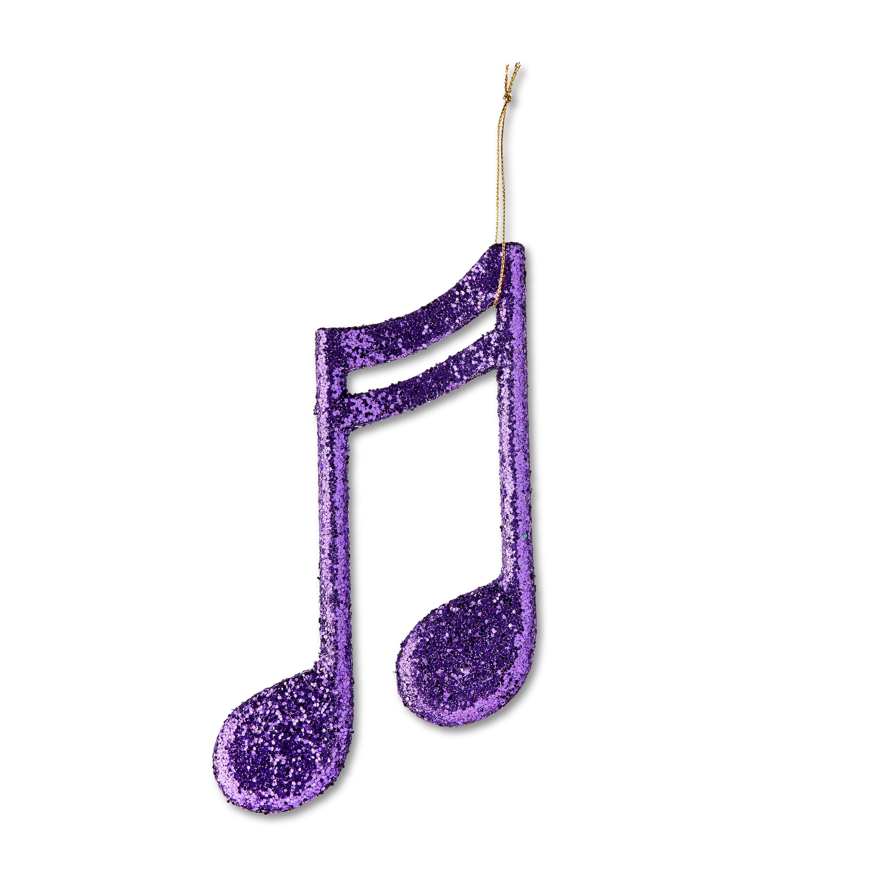 Mardi Gras Purple Glitter Music Note Ornament, 7 in, by Way To ...