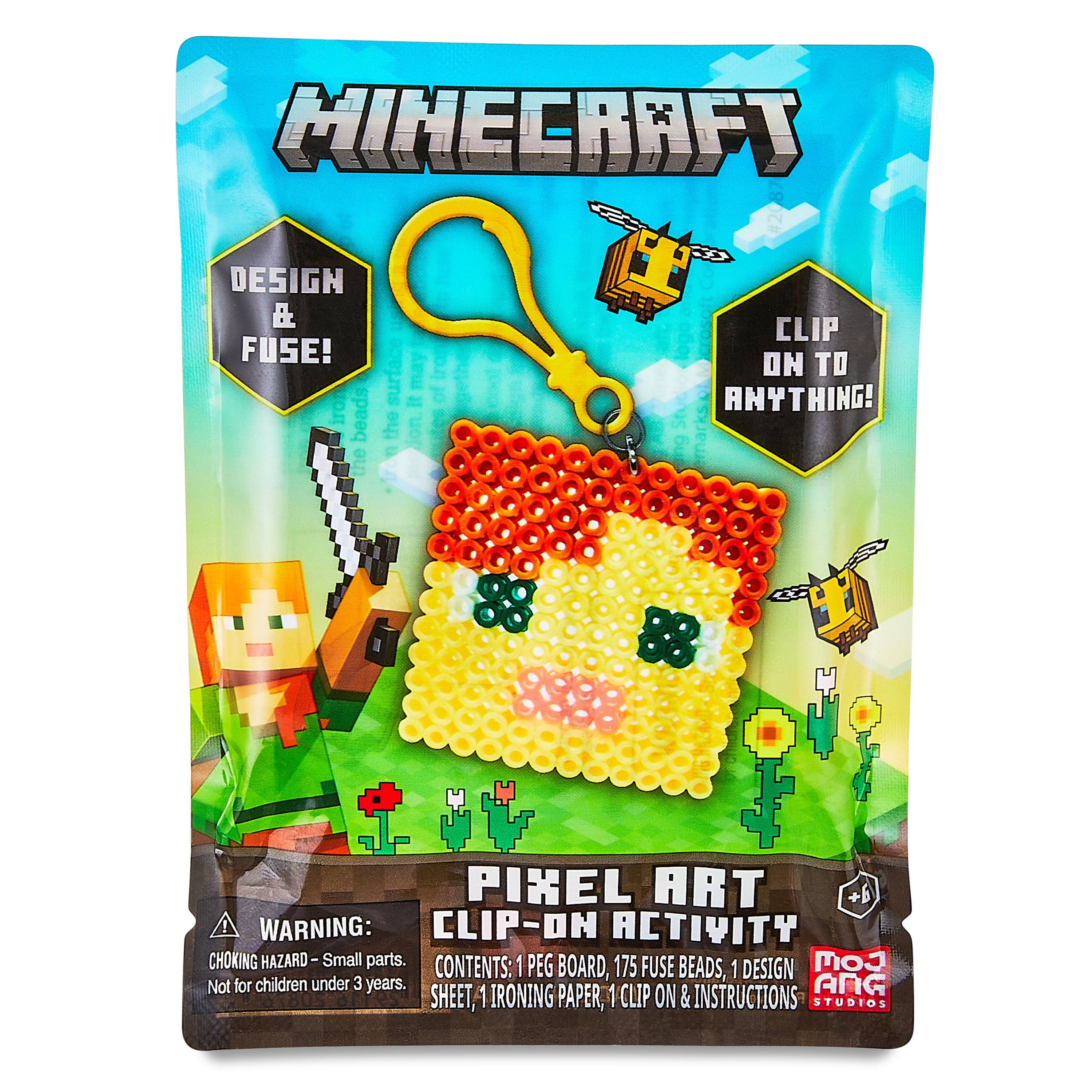 Way To Celebrate Minecraft Pixel Art Activity Kit, Goodie Bag Stuffers ...