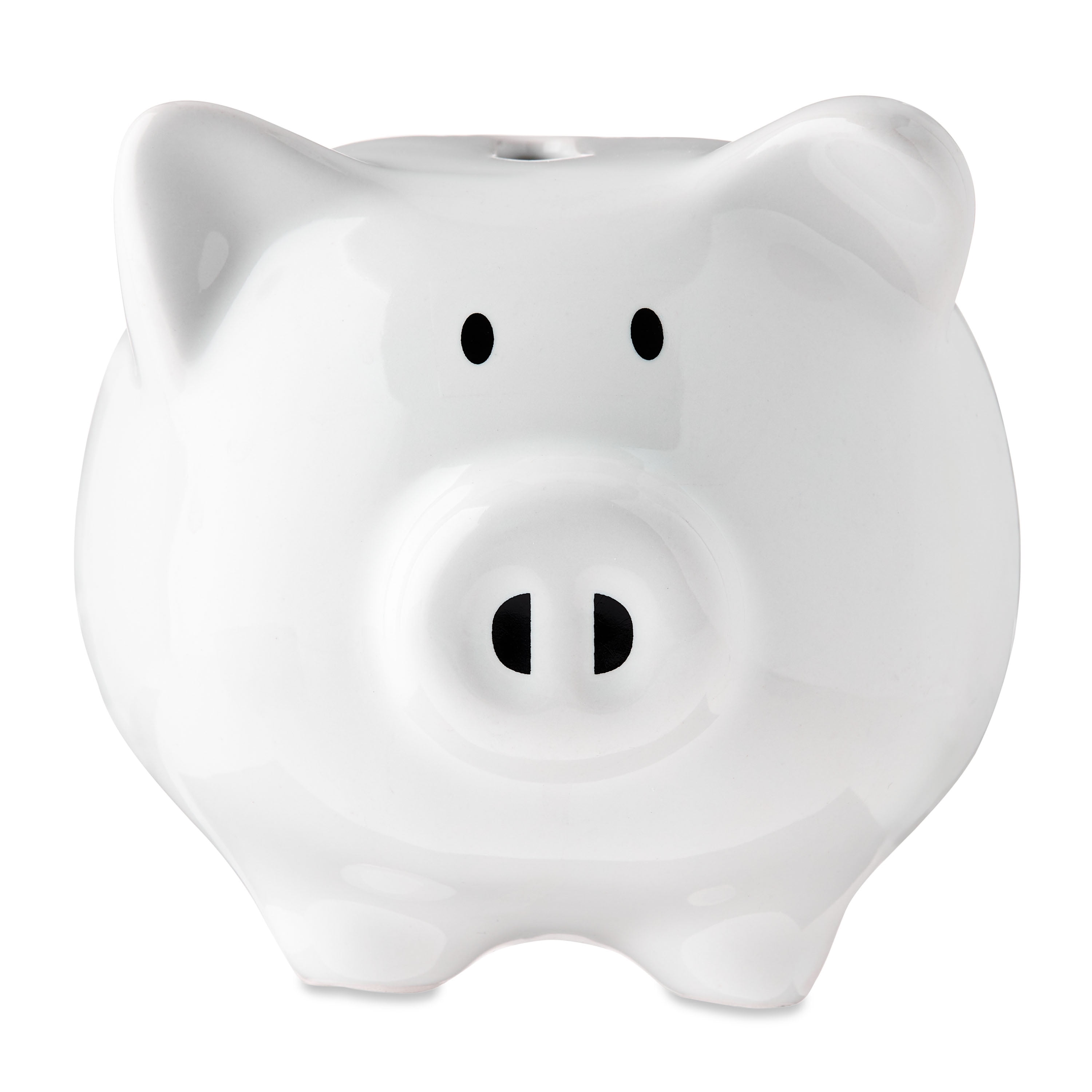 White Ceramic Piggy Bank, by Way To Celebrate - Walmart.com