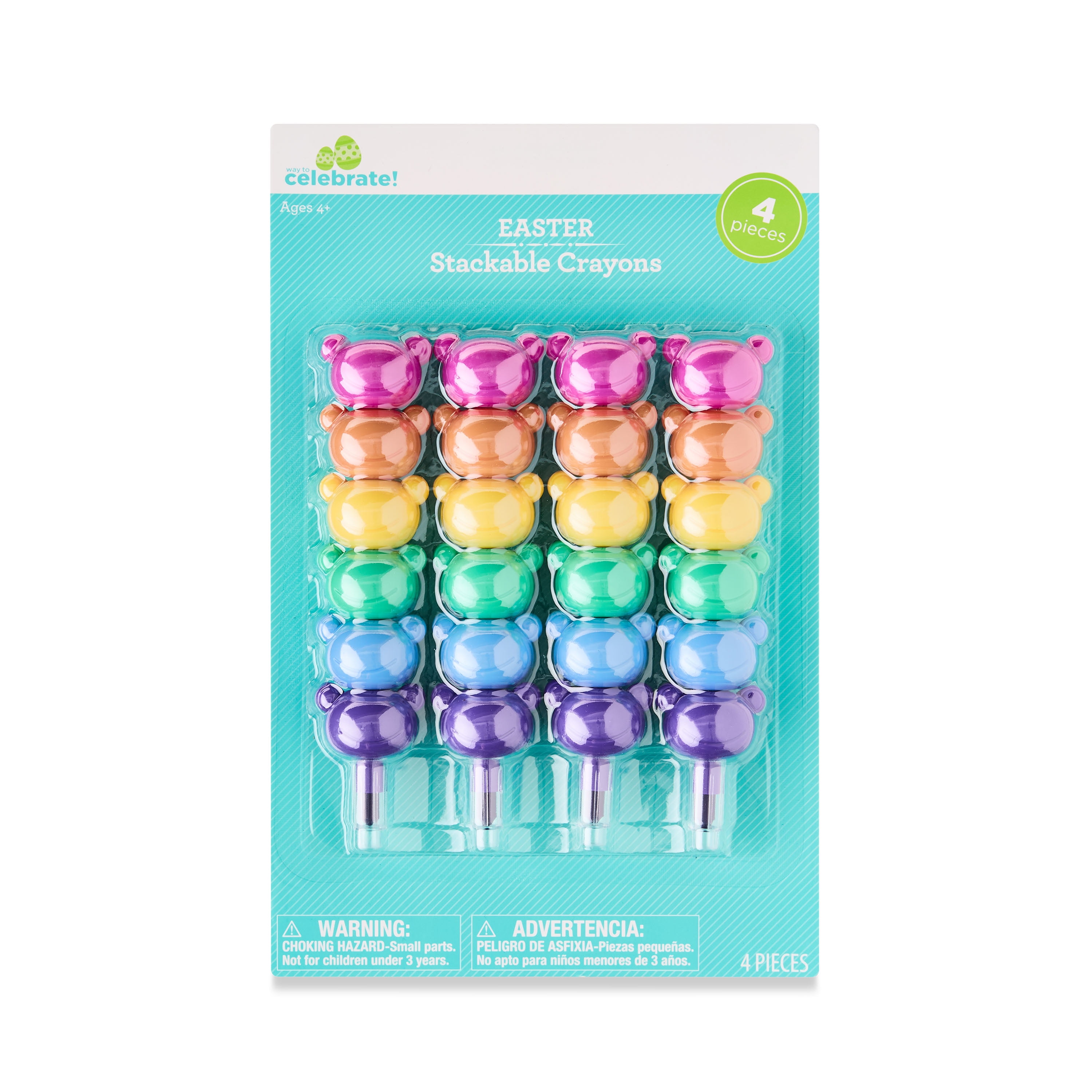 Easter Stackable Crayons, Frog, 3 Count, by Way To Celebrate - Walmart.com