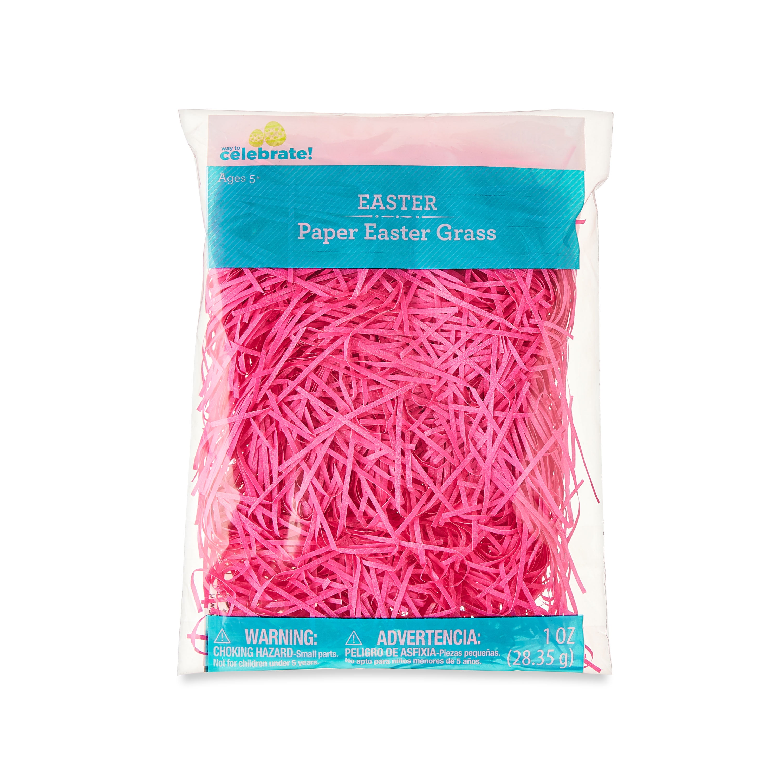 Easter Pink Paper Grass, 1 oz, by Way To Celebrate - Walmart.com