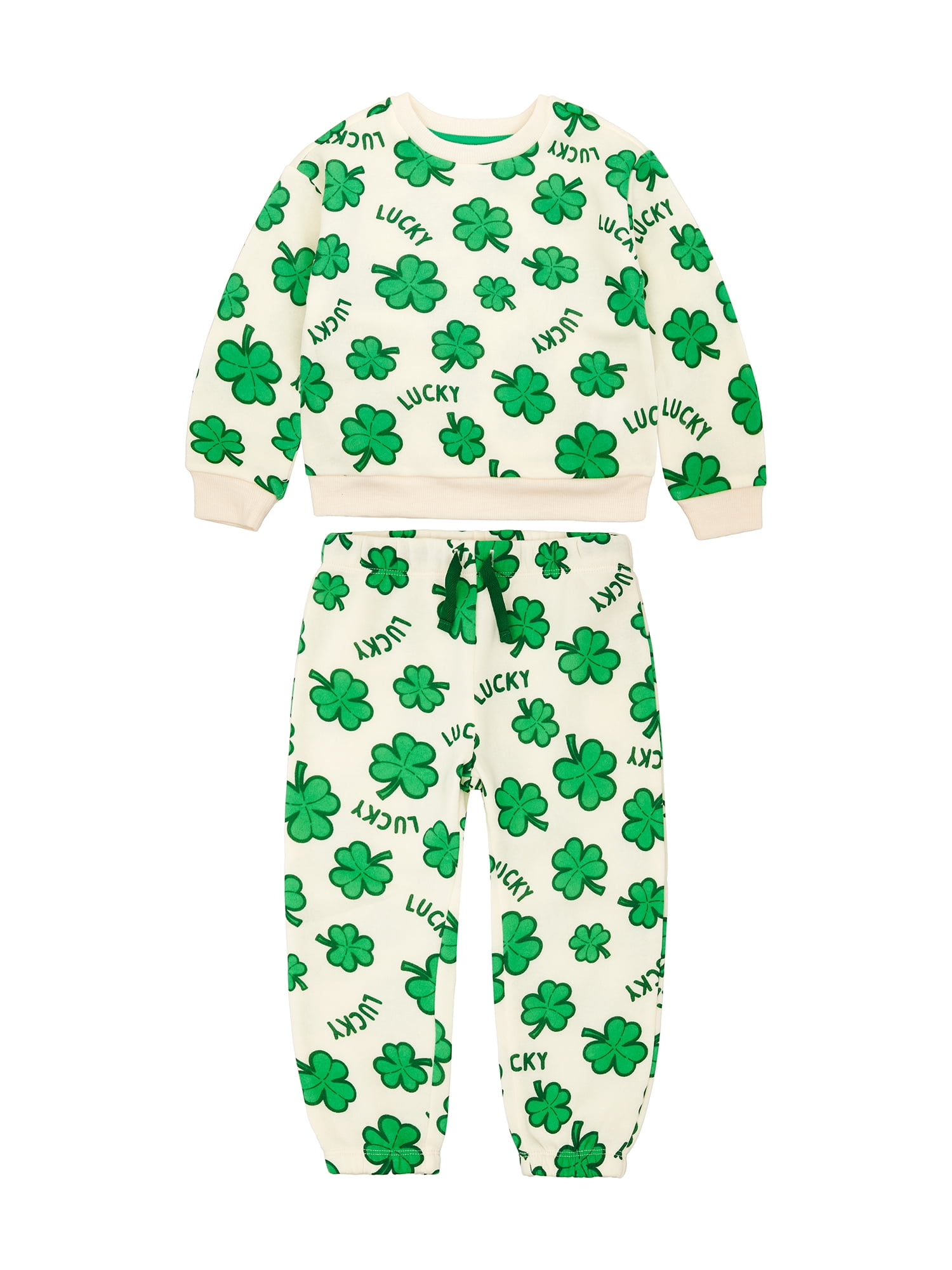 Way To Celebrate Baby & Toddler St. Patrick's Day Jogger Set, Sizes 0M ...