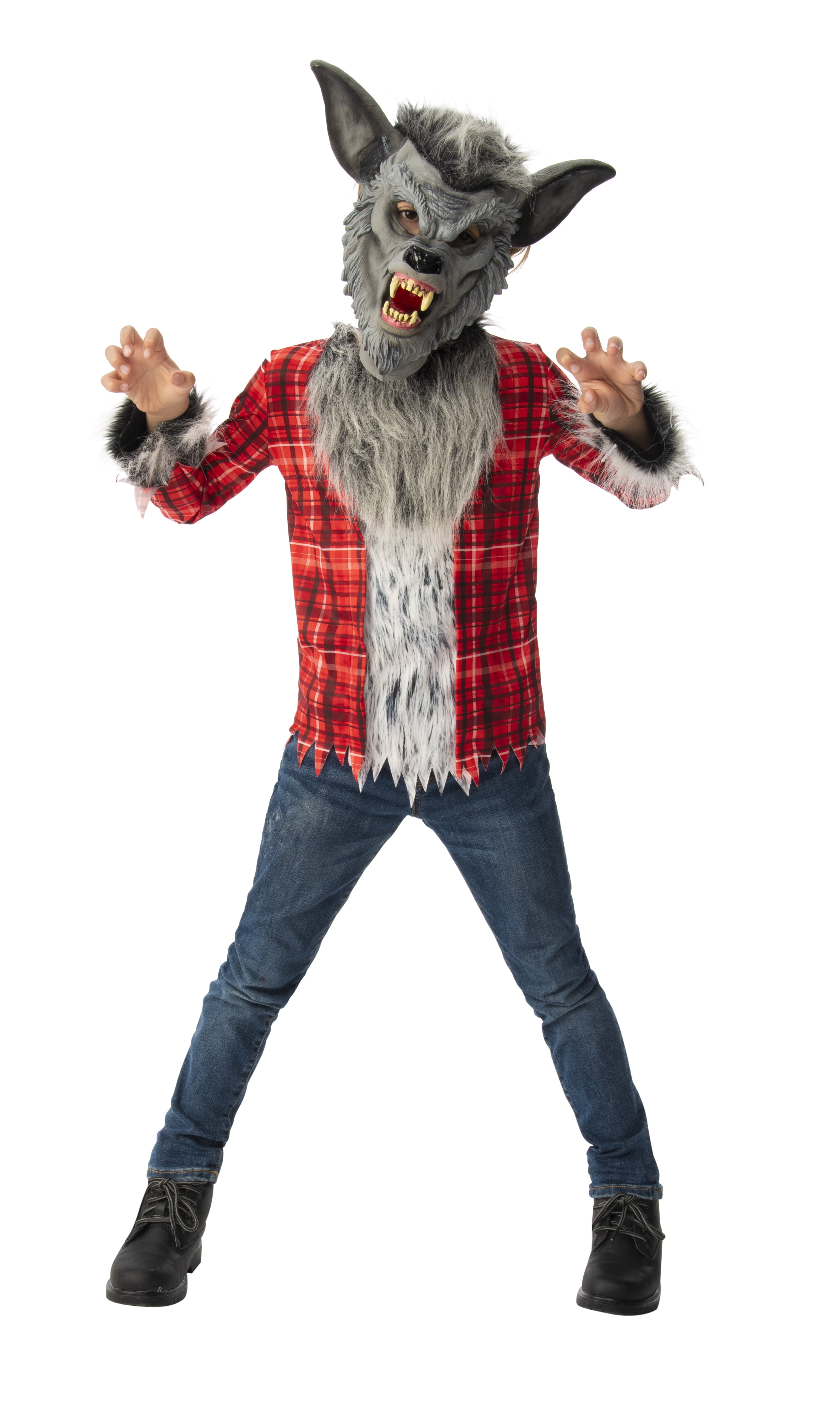 Way To Celebrate Werewolf Fancy-Dress Costume for Boys with Faux Fur ...