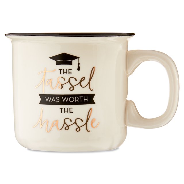 Way To Celebrate White Ceramic Tassel Was Worth the Hassle Graduation ...