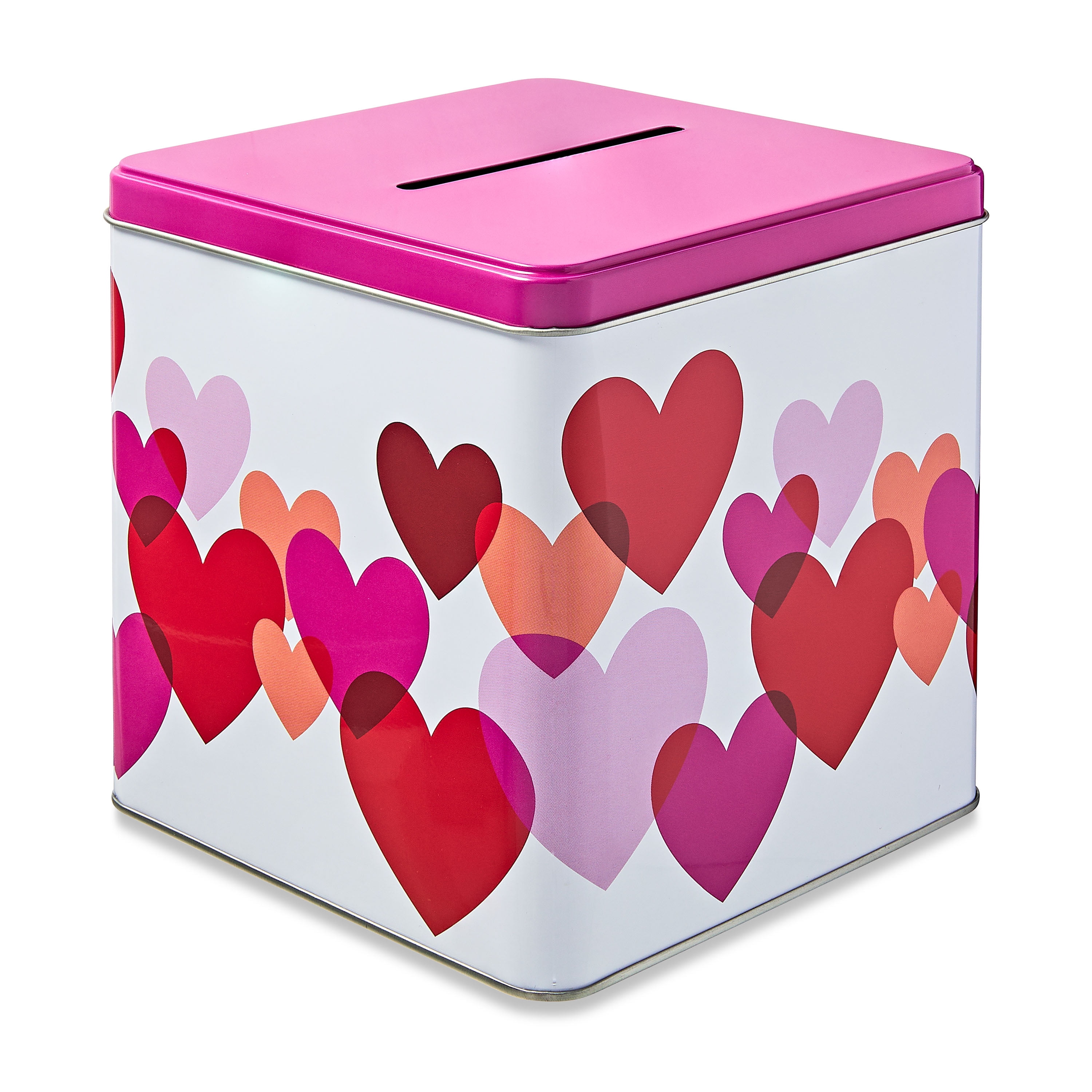 Valentine's Day Red and Pink Hearts White Tin Mailbox, by Way To ...