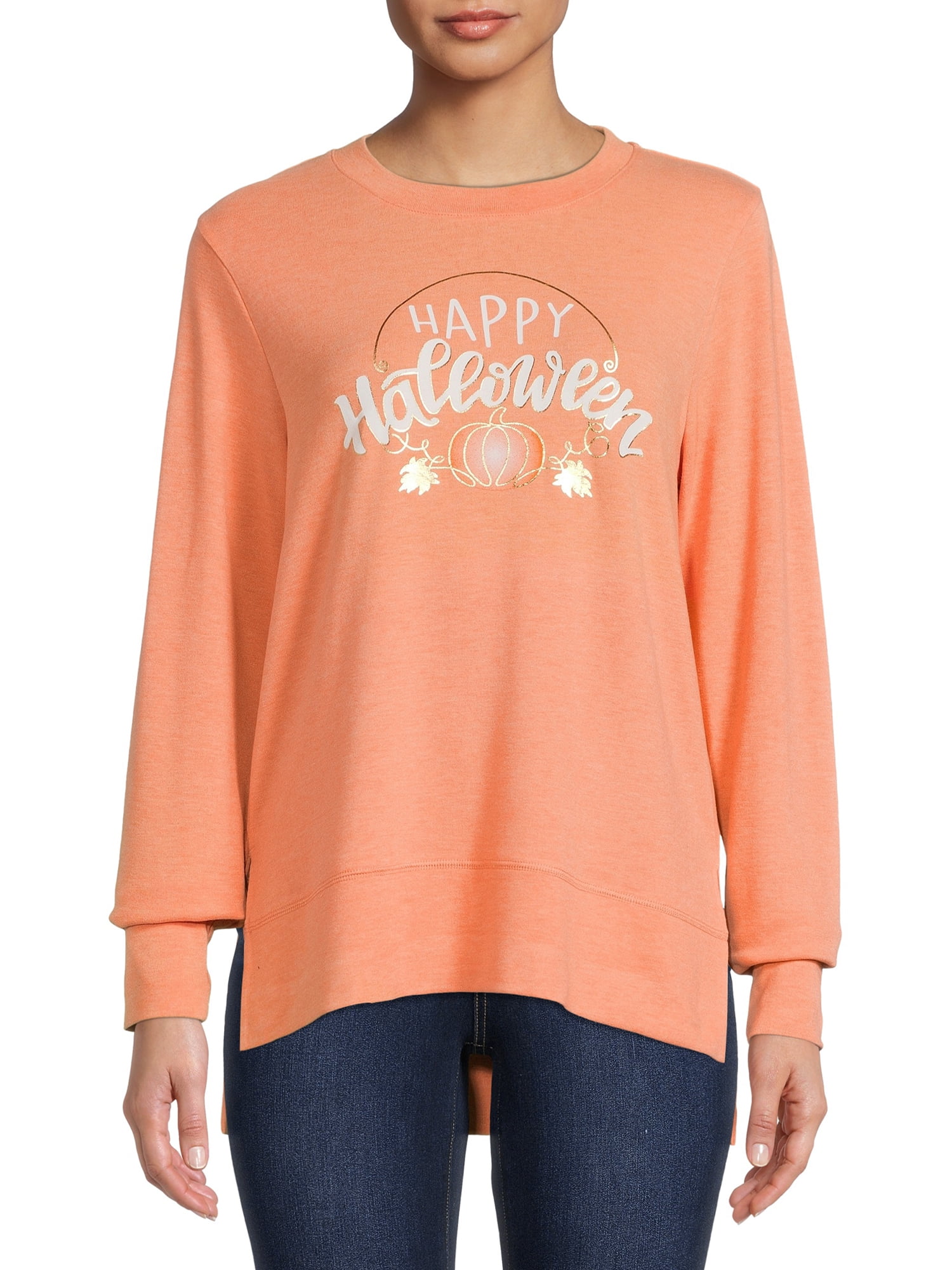 Way To Celebrate Women's Long Sleeve Halloween Hacci Sweater - Walmart.com