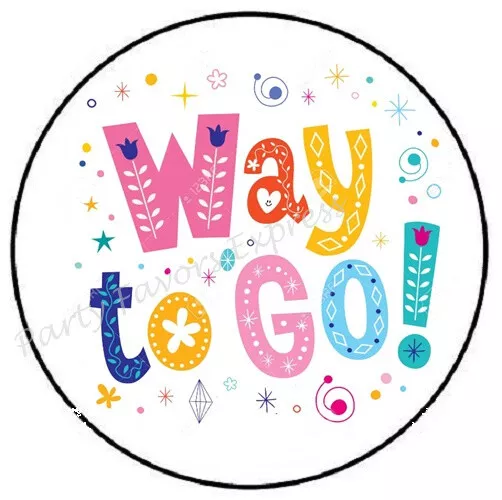 Way To Go Sticker Party Favors Sticker Envelope Seals Labels Stickers ...