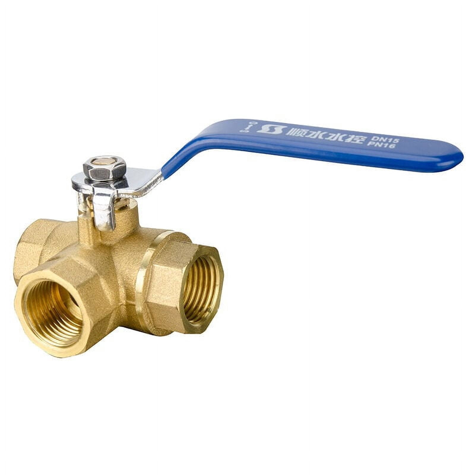 Way Valve, Brass Ball Valve DN15 1/2'', 3 Way Valve Adapter Valve ...
