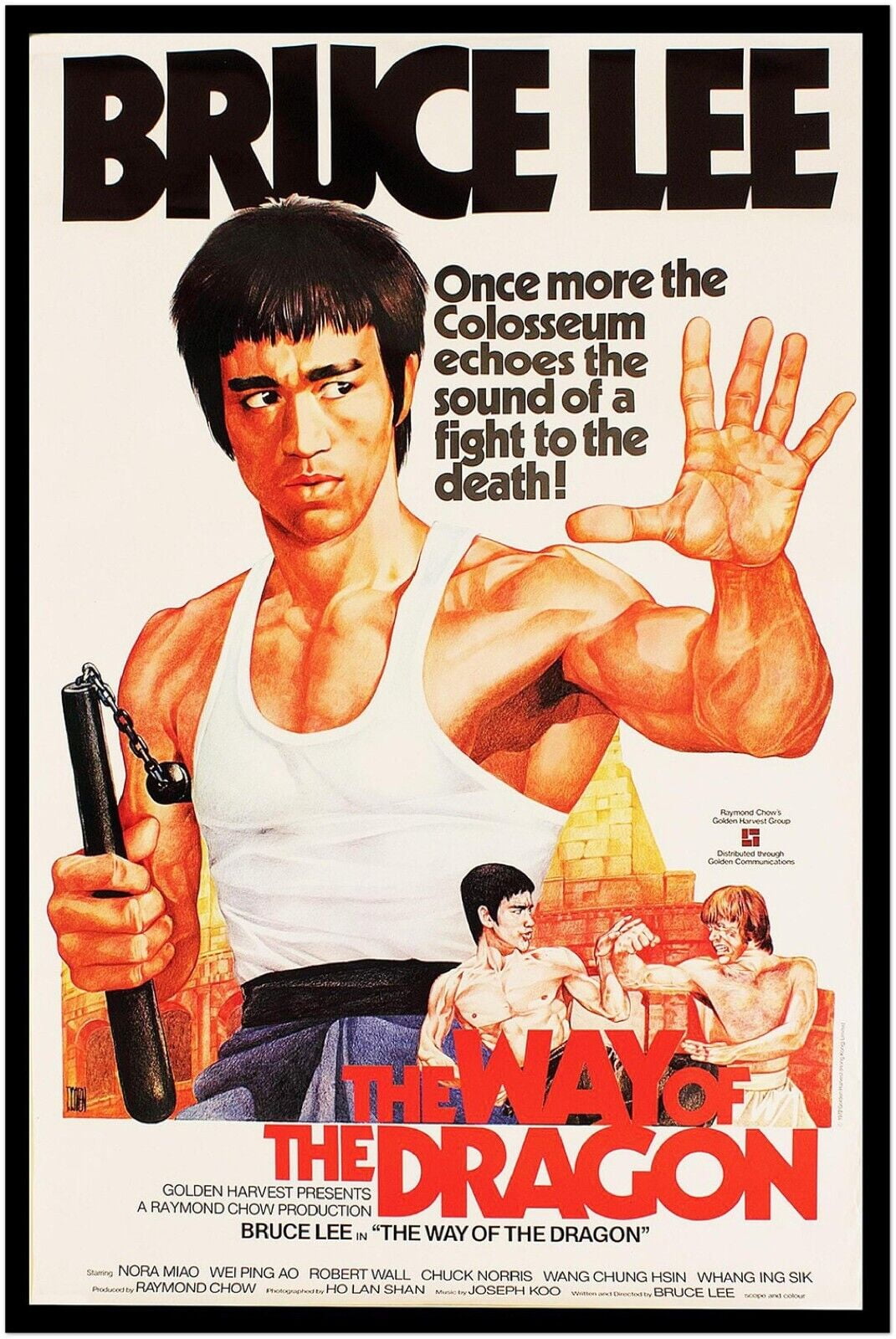 Way of the Dragon - Bruce Lee Movie Poster - US Release Version #1 ...