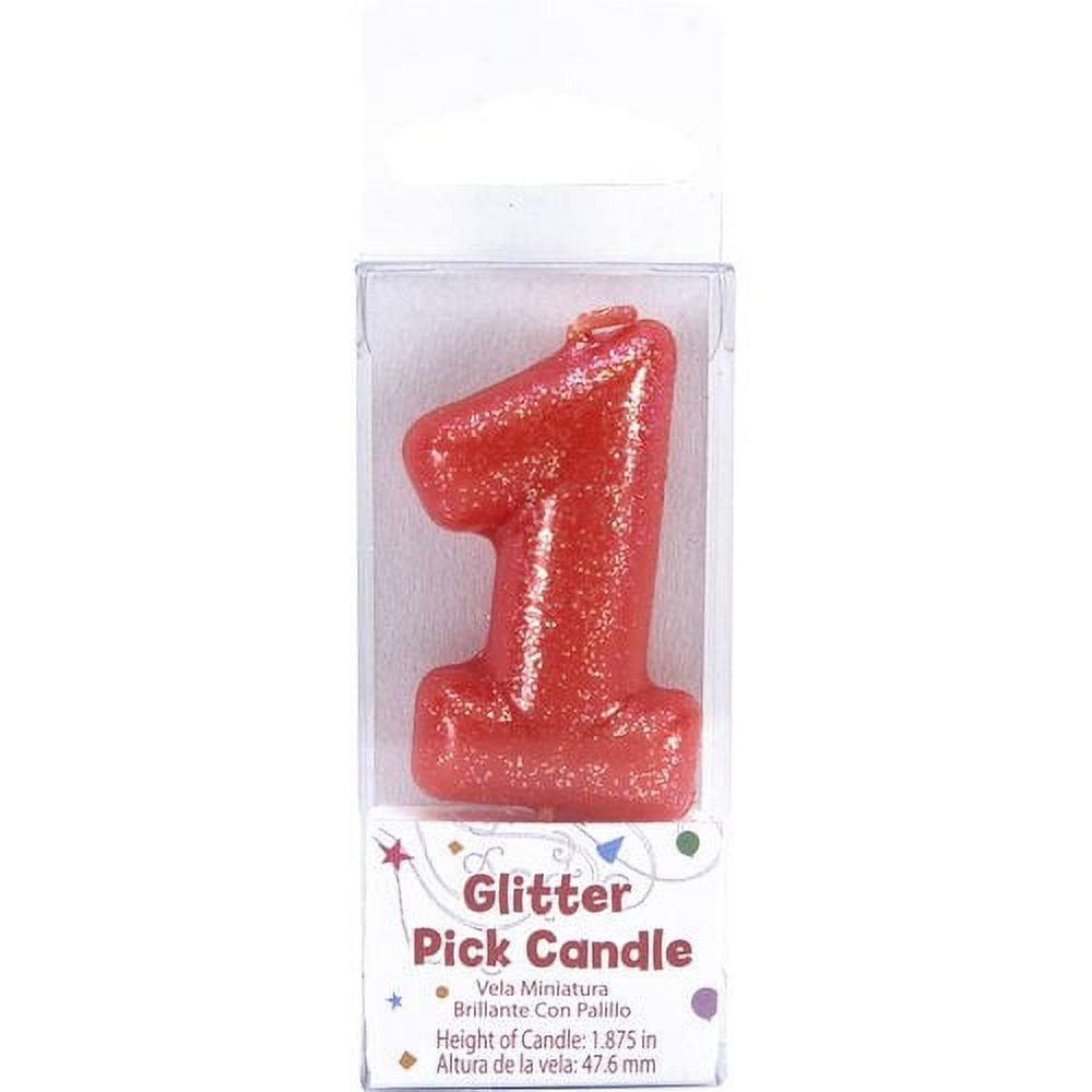 Way to Celebrate Number 1 Birthday Candle, 055” x 140” x 410” - Walmart.com