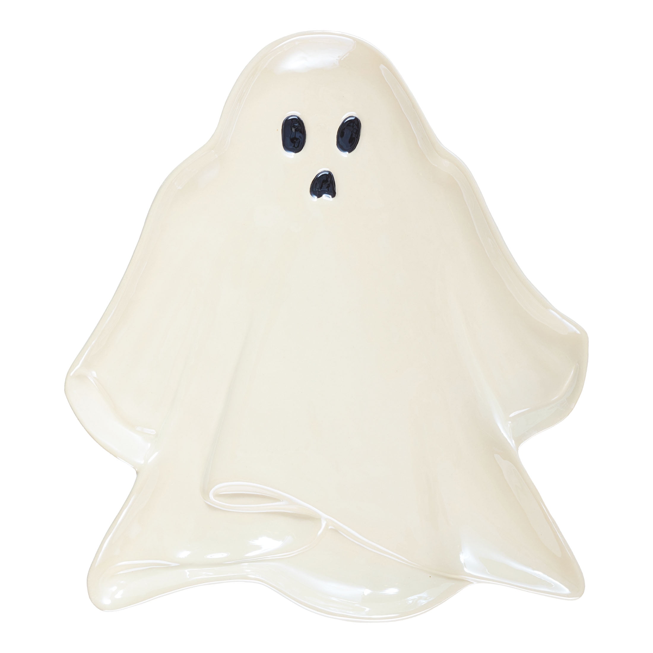 Ghost-Shaped Ceramic Serving Tray - Halloween Party - Walmart.com