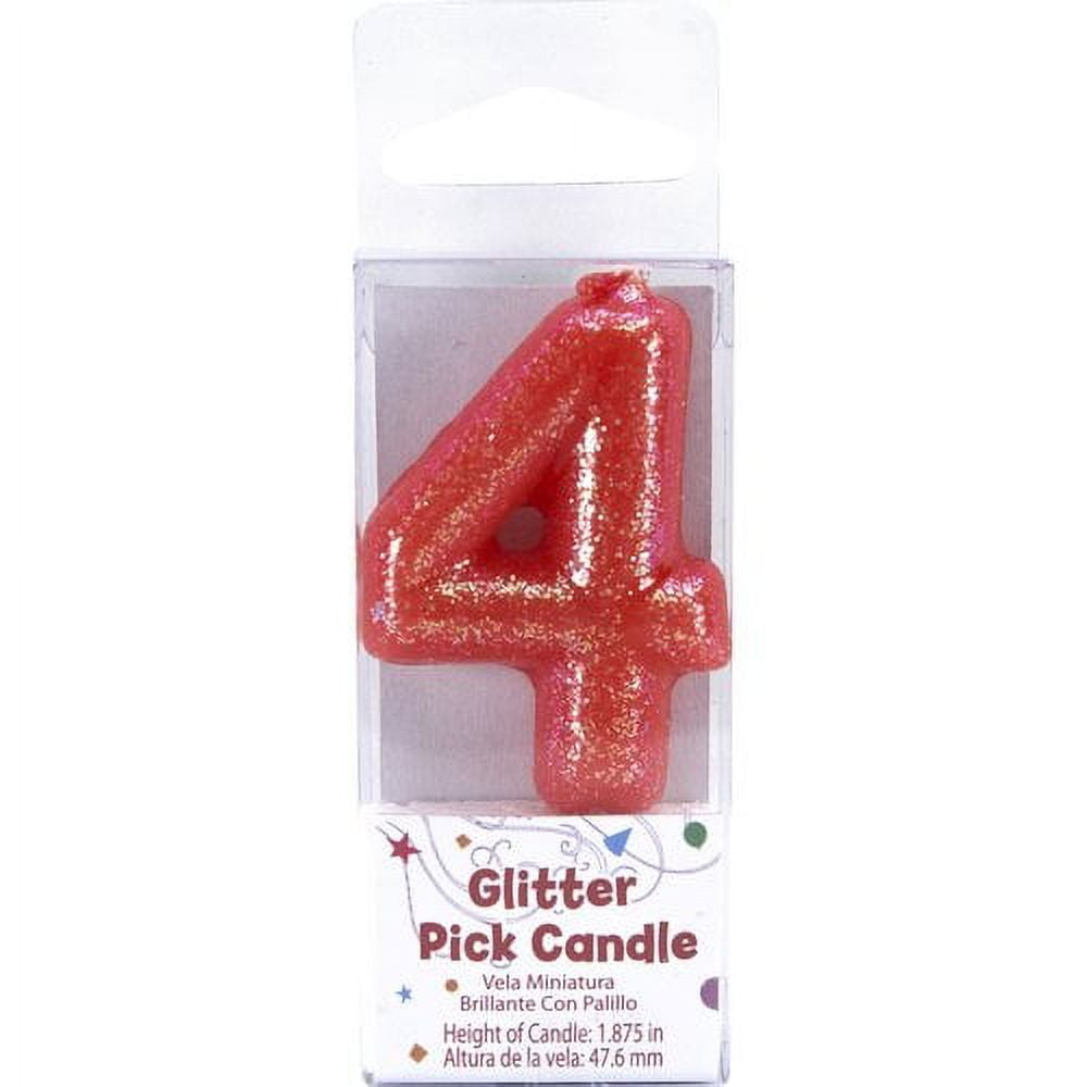 Way to Celebrate #4 Numeral Candle - Walmart.com