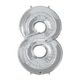 Way to Celebrate 42" Number 8 Silver Foil Balloon - Walmart.com