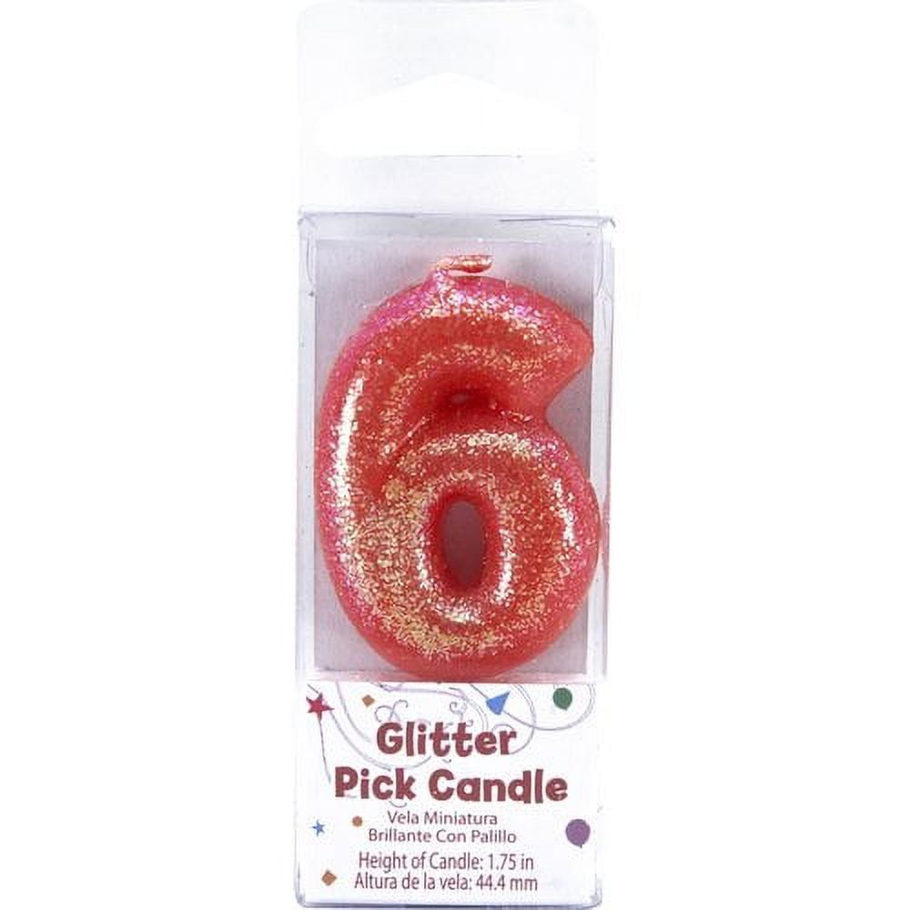 Way to Celebrate #6 Numeral Candle - Walmart.com