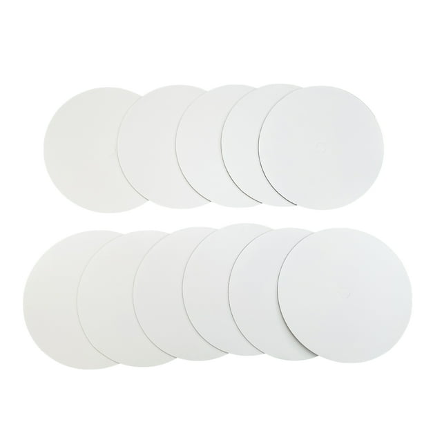 Way to Celebrate! 8 inch White Round Cake Boards, Paper Corrugate Board ...