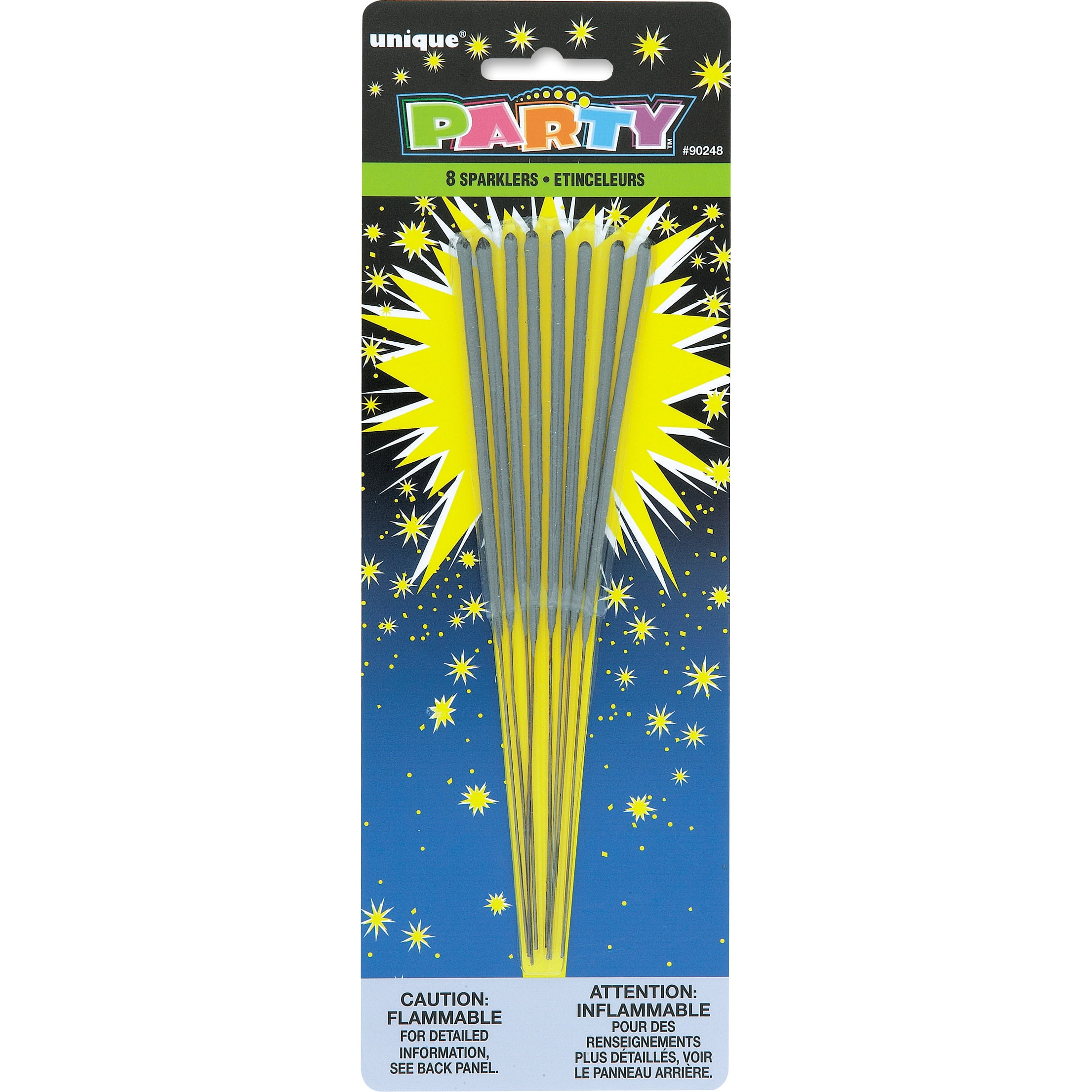 Way To Celebrate Birthday Party Sparklers 7 inch 8 Pieces for Outdoor ...