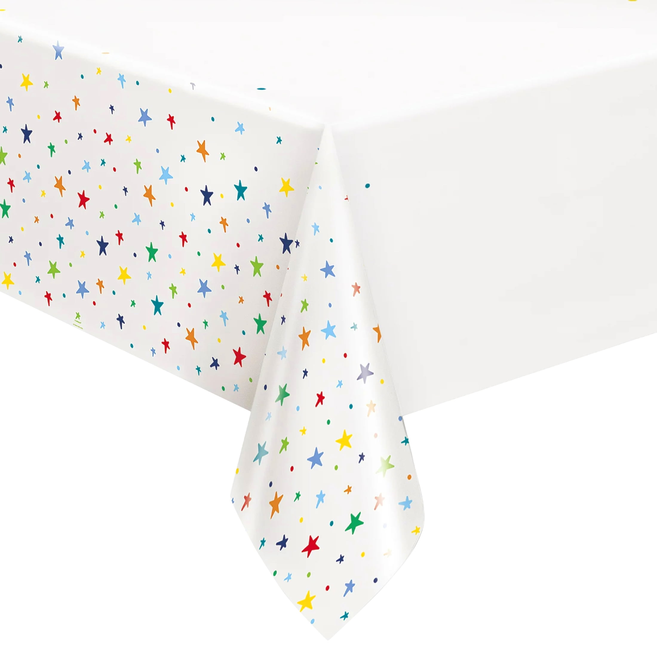 Way To Celebrate Bright Stars Birthday Plastic Party Tablecloth, 84 x ...