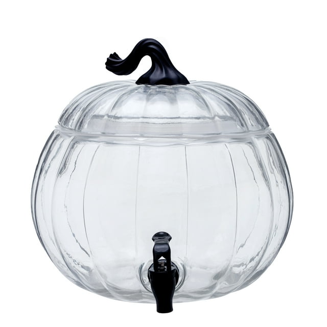 Way to Celebrate Clear Glass Pumpkin Beverage Dispenser - Walmart.com