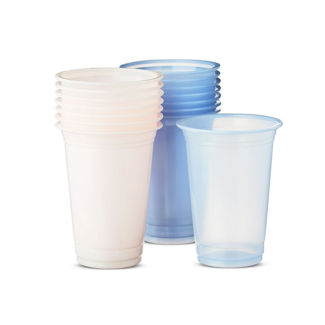 Patriotic Color-Changing Plastic Cups, 15.9 fl oz, 15 Count, by Way To ...