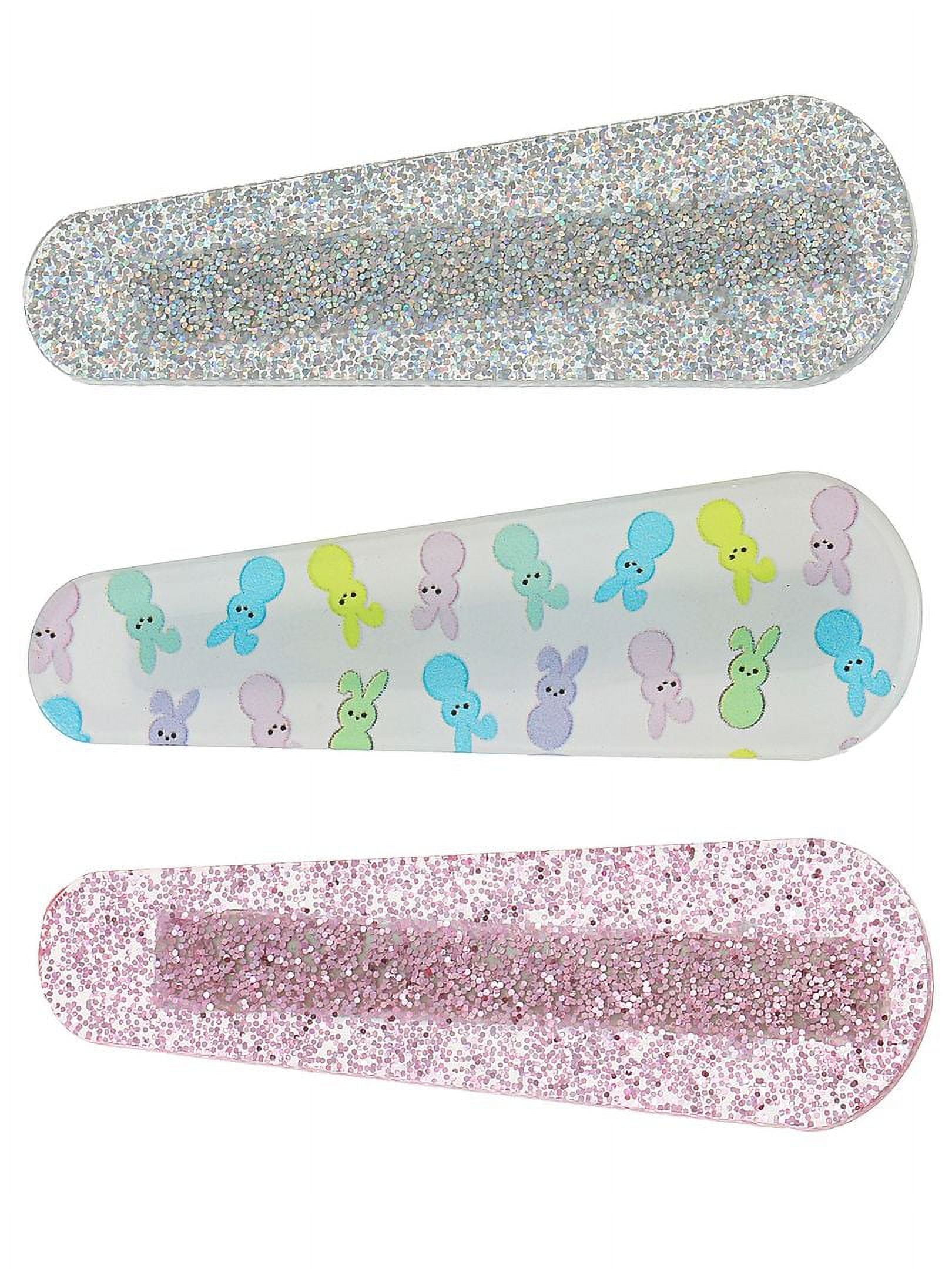 Way to Celebrate Easter Bunny Hair Clips, Female, Purple, 3 Pieces ...