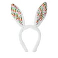 Way to Celebrate Easter Carrot Print Bunny Ear Headband, 1 Piece ...