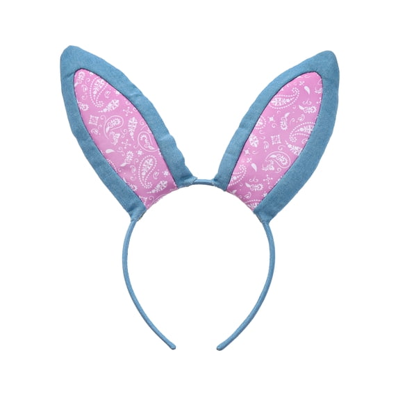 Way to Celebrate Easter Denim Blue Bunny Ears Headband, 1 Piece ...