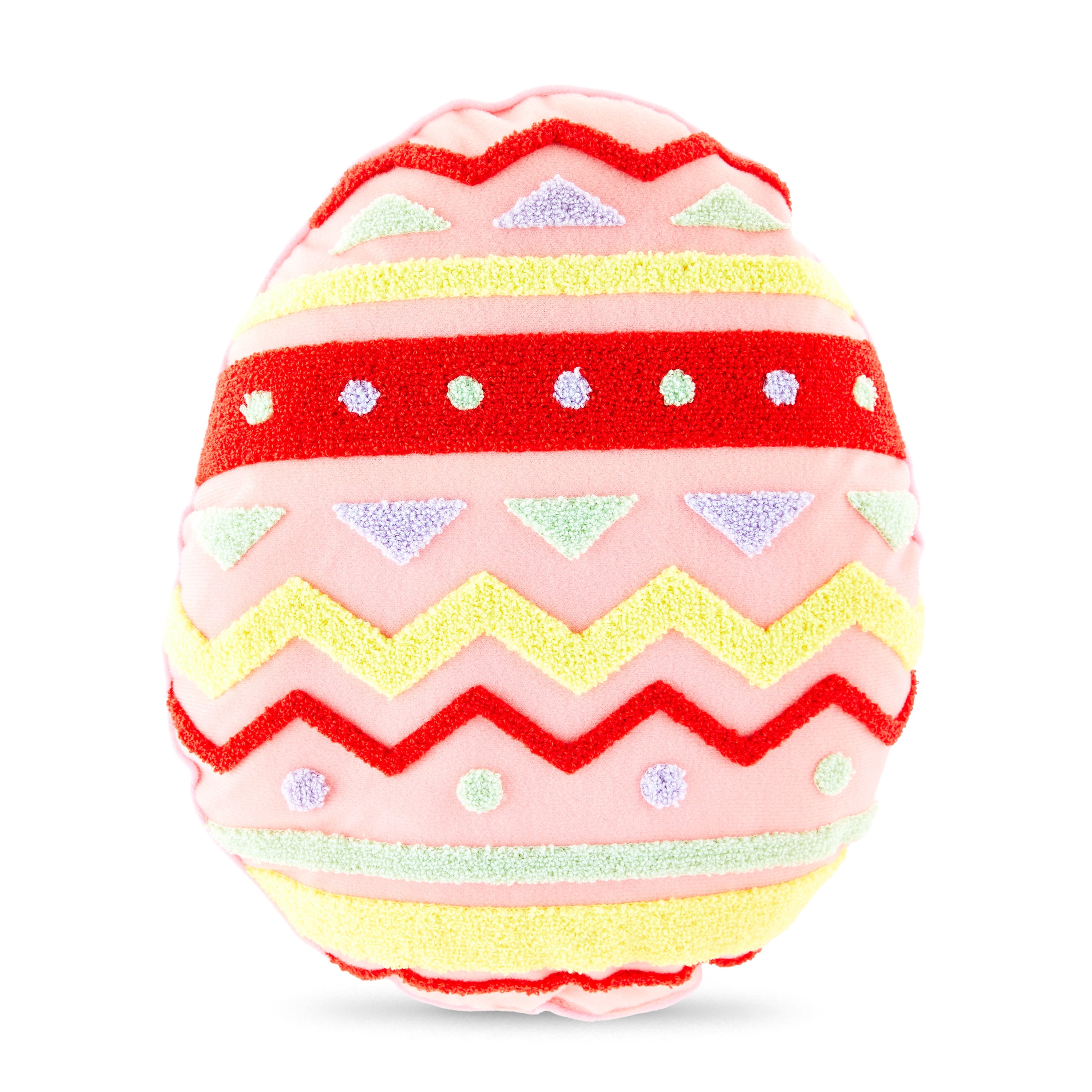 "Way to Celebrate! Easter Egg Shaped Soft Pillow, Pink" - Walmart.com