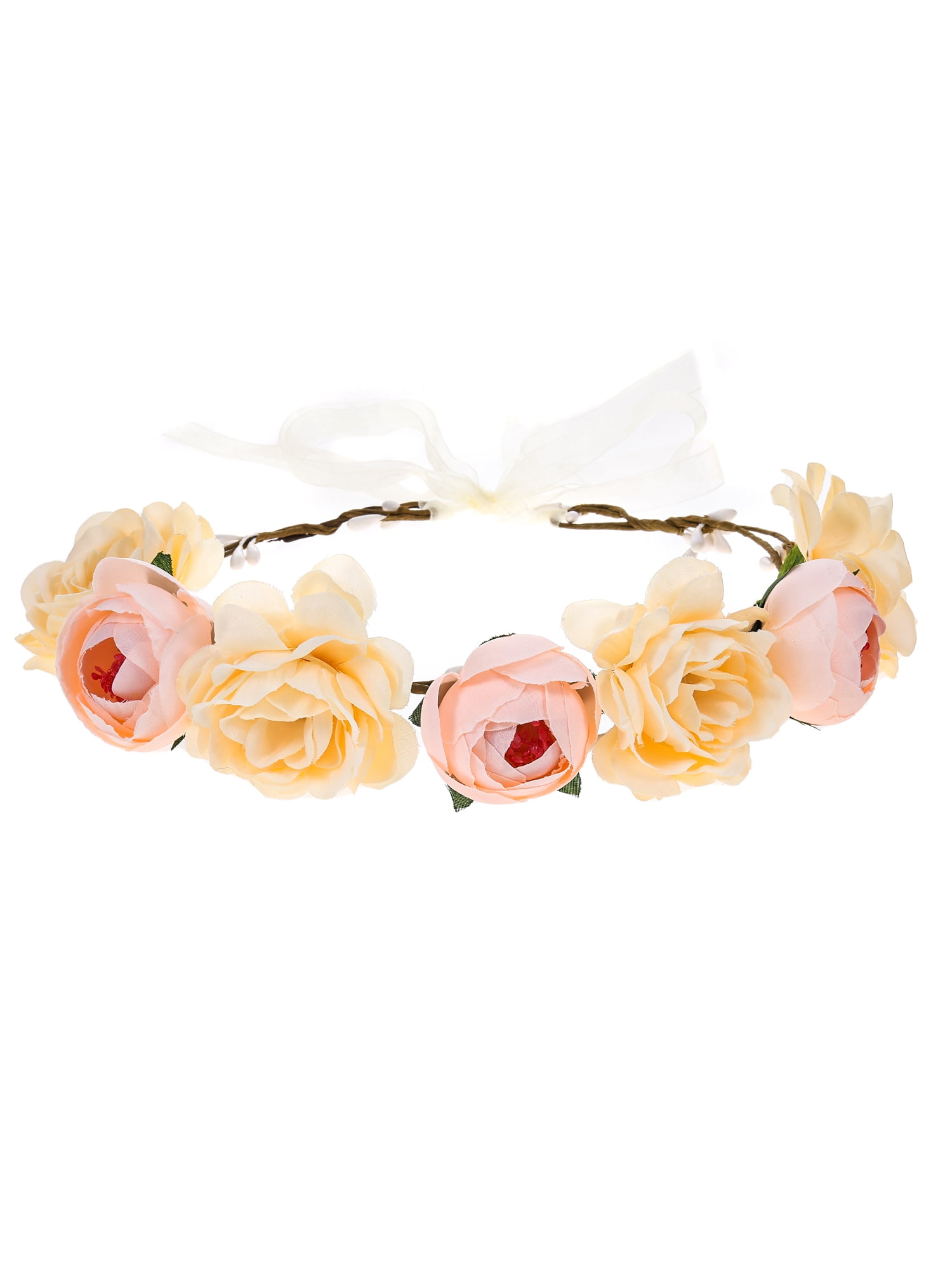 Way to Celebrate Easter Flower Crown Headband, 1 Piece - Walmart.com