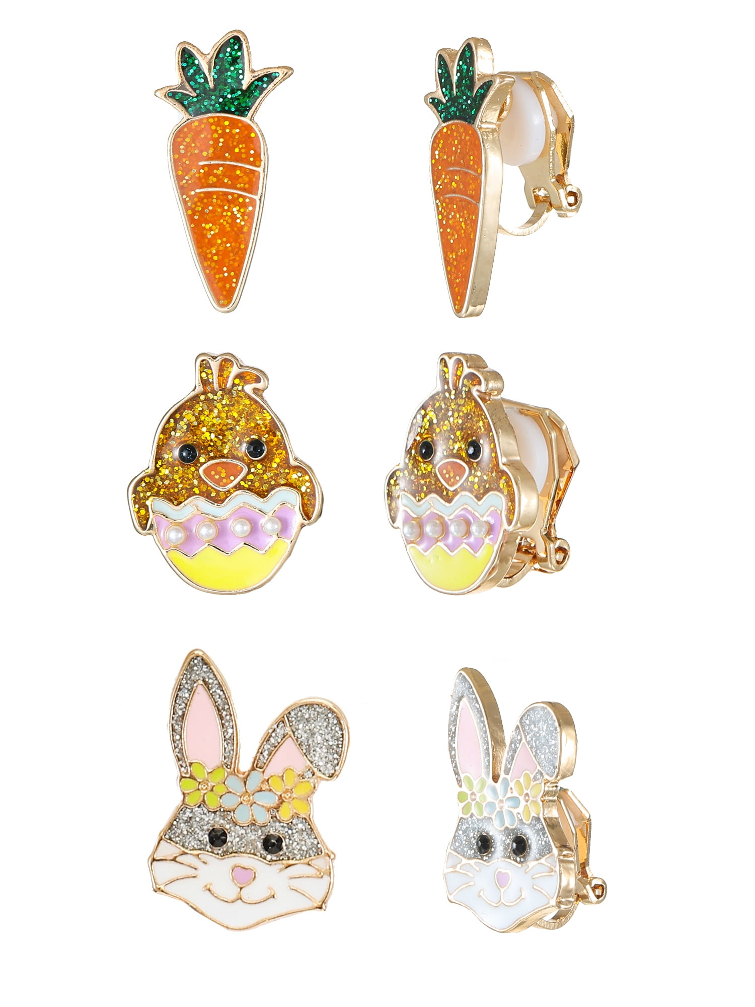 Way to Celebrate Easter Motif Earrings, 3 Pair - Walmart.com
