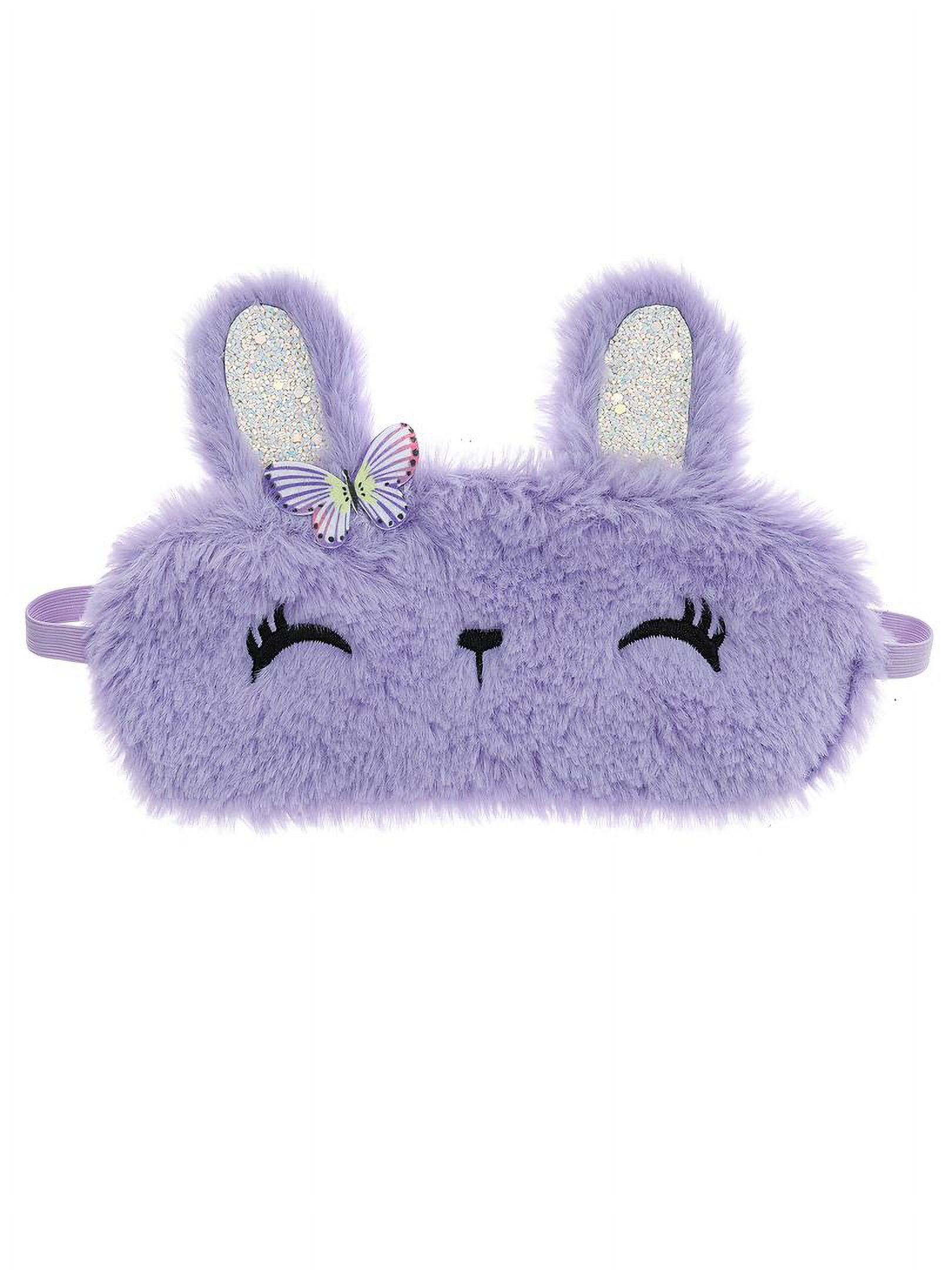 Way to Celebrate Easter Plush Fabric Sleep Mask, Female, Purple Bunny ...