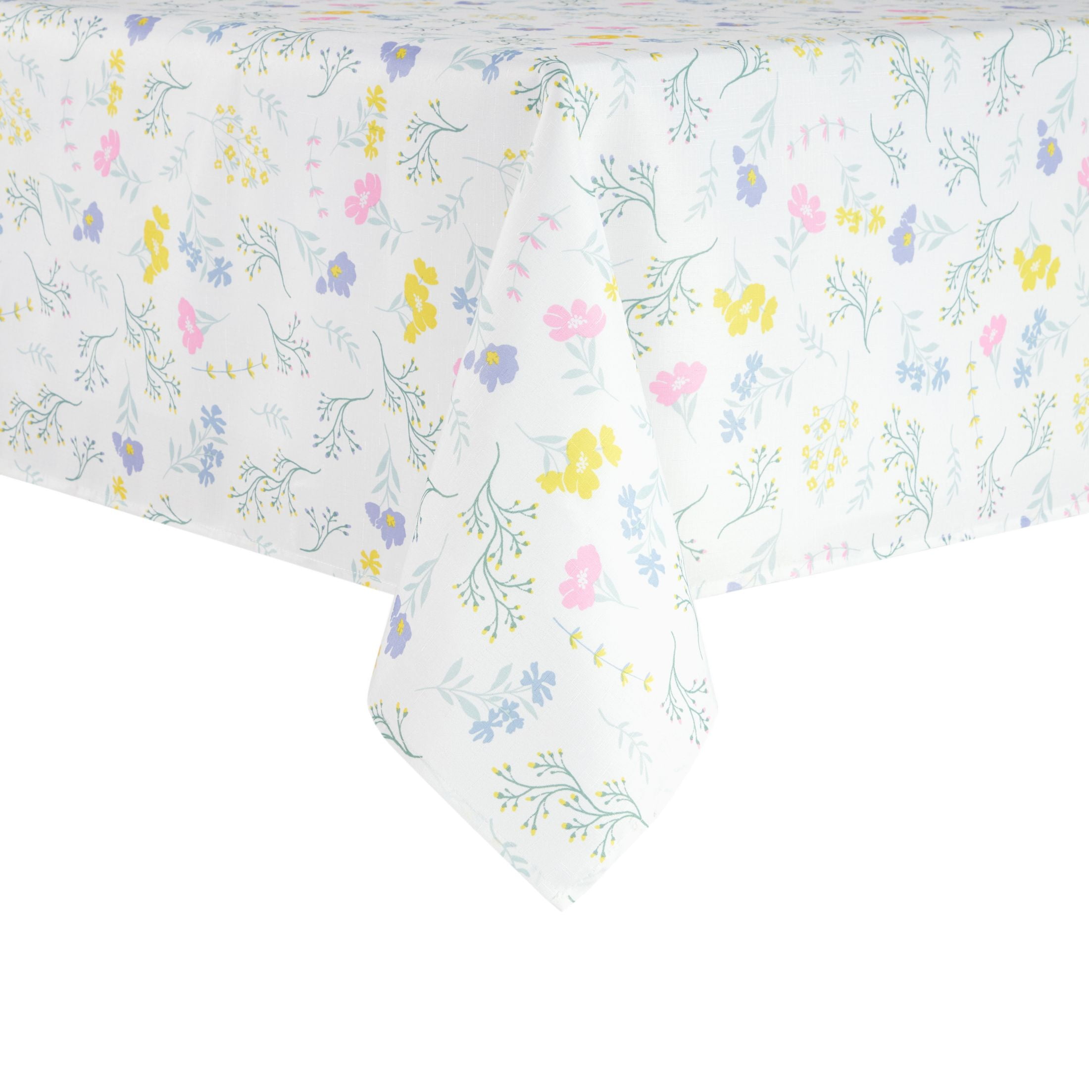 Emma Floral Fabric Tablecloth - 60W x 102L - Walmart.com
