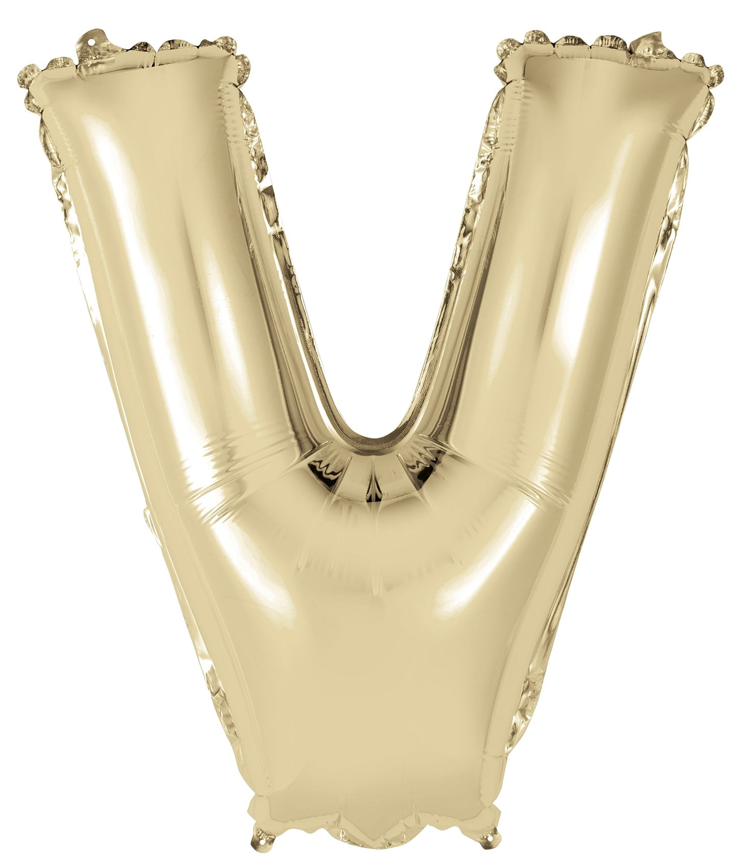 Way to Celebrate! Foil Birthday Letter Balloon, "V", Gold, 14in ...
