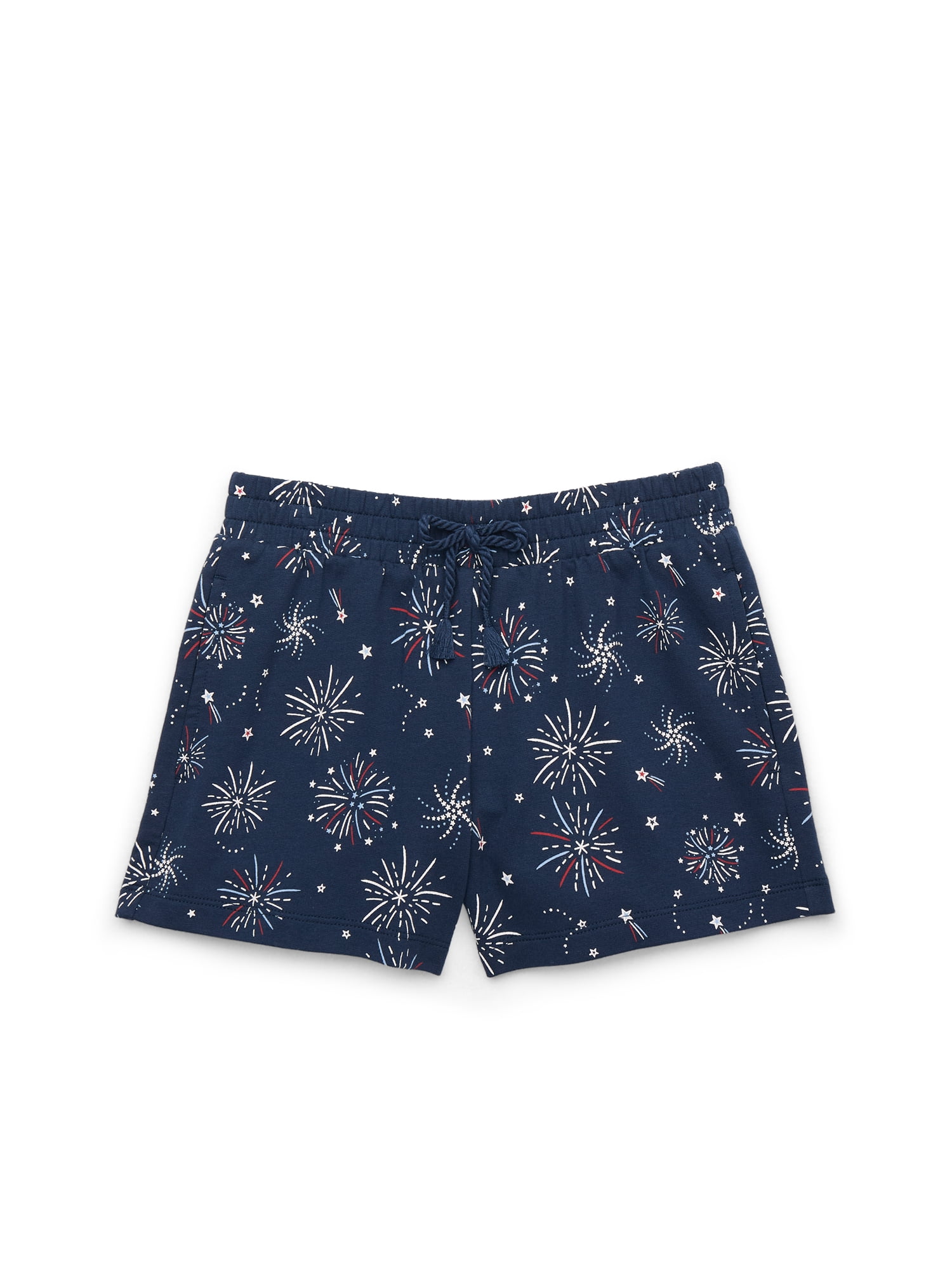 Way To Celebrate Girls Americana French Terry Shorts Sizes 4-18 Cotton ...