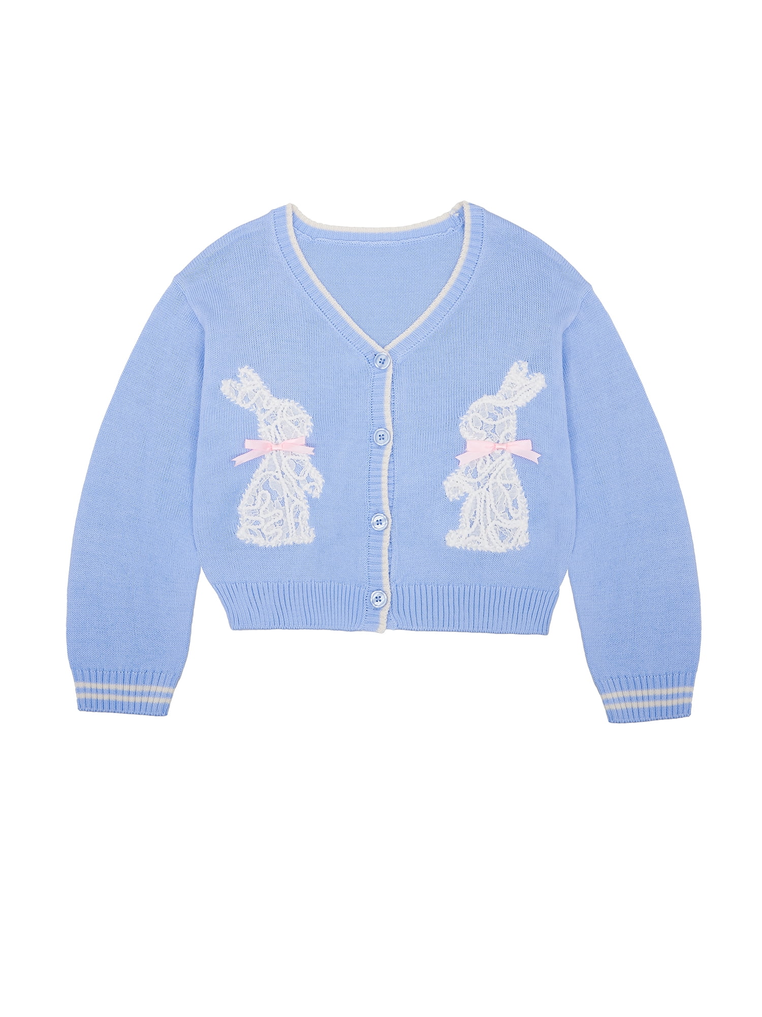Way to Celebrate Girls Long Sleeve Easter Cardigan, Sizes 4-18 ...
