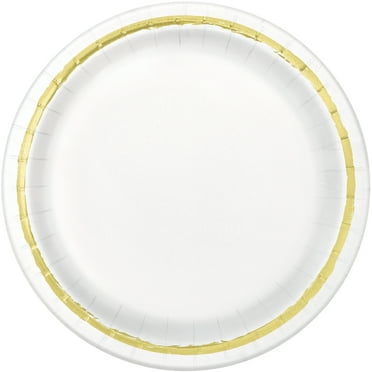 Way to Celebrate! Retro Daisy Paper Dessert Plates, 7.5in, 10ct - Party ...