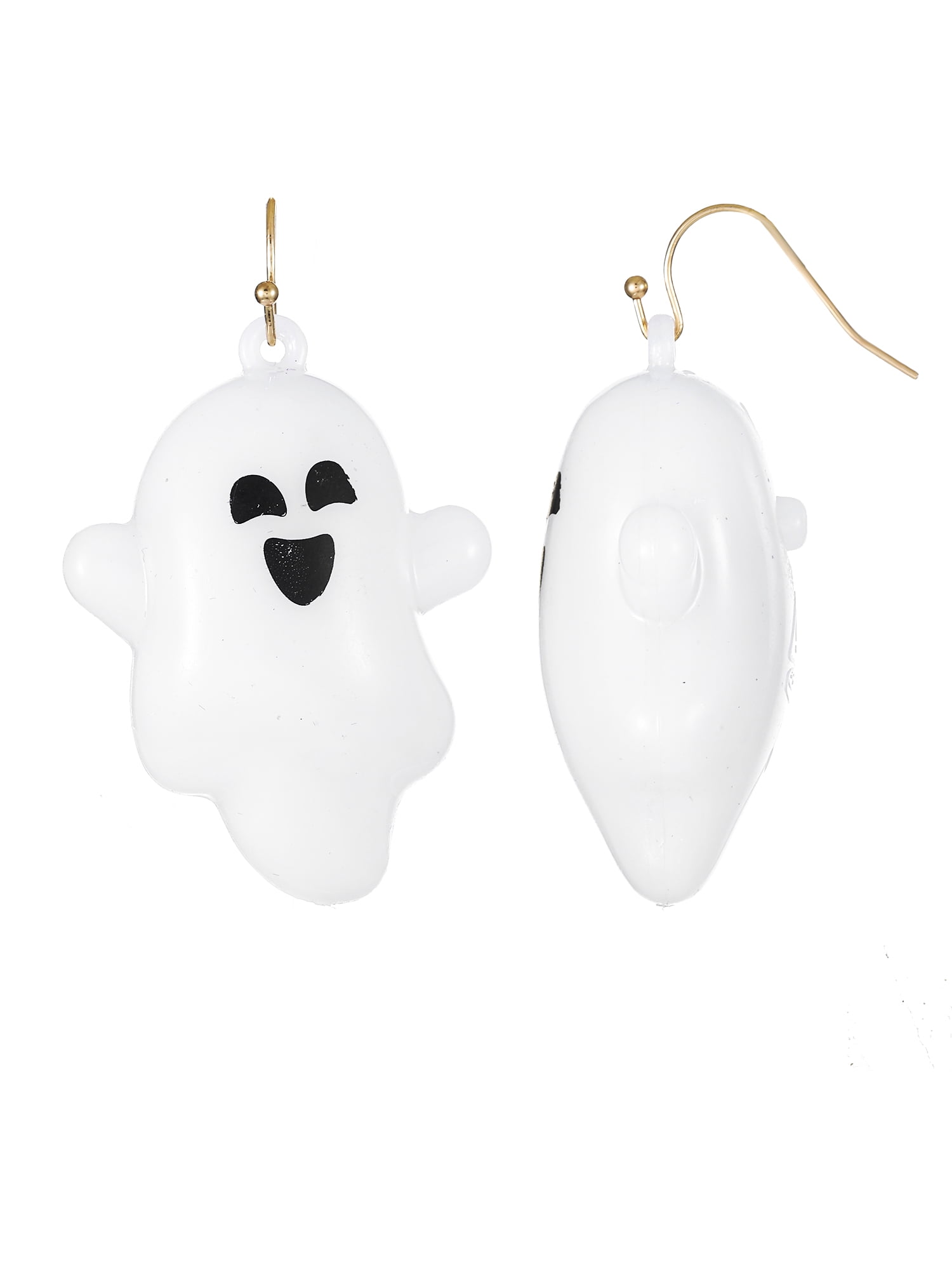 Way to Celebrate Halloween Light Up Ghost Earring, 1 Pair, Female ...