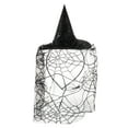 Way to Celebrate Halloween Witch Hat with Veil Headband, 1 Piece ...