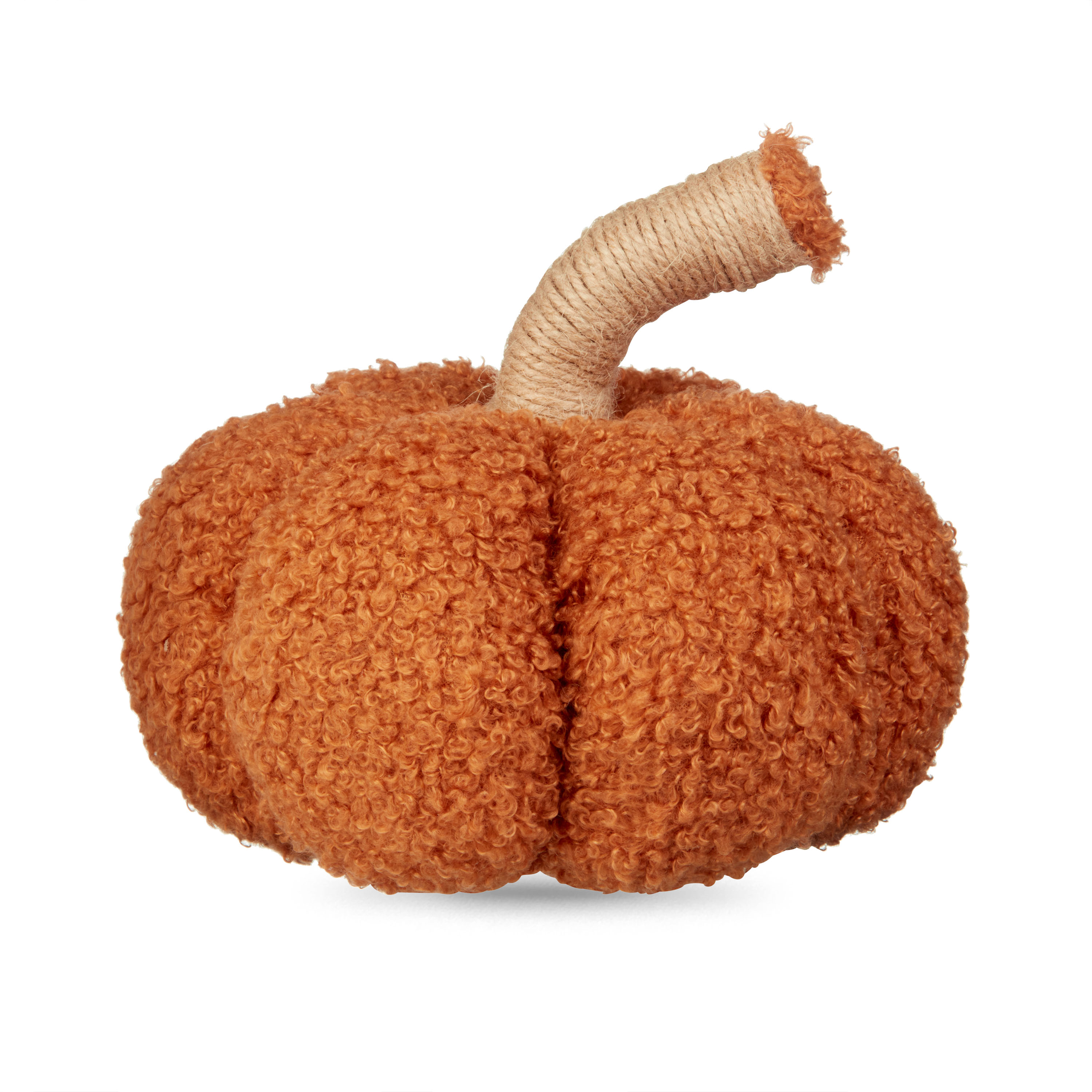 Way to Celebrate Harvest 6in Height Orange Fabric Pumpkin Tabletop ...